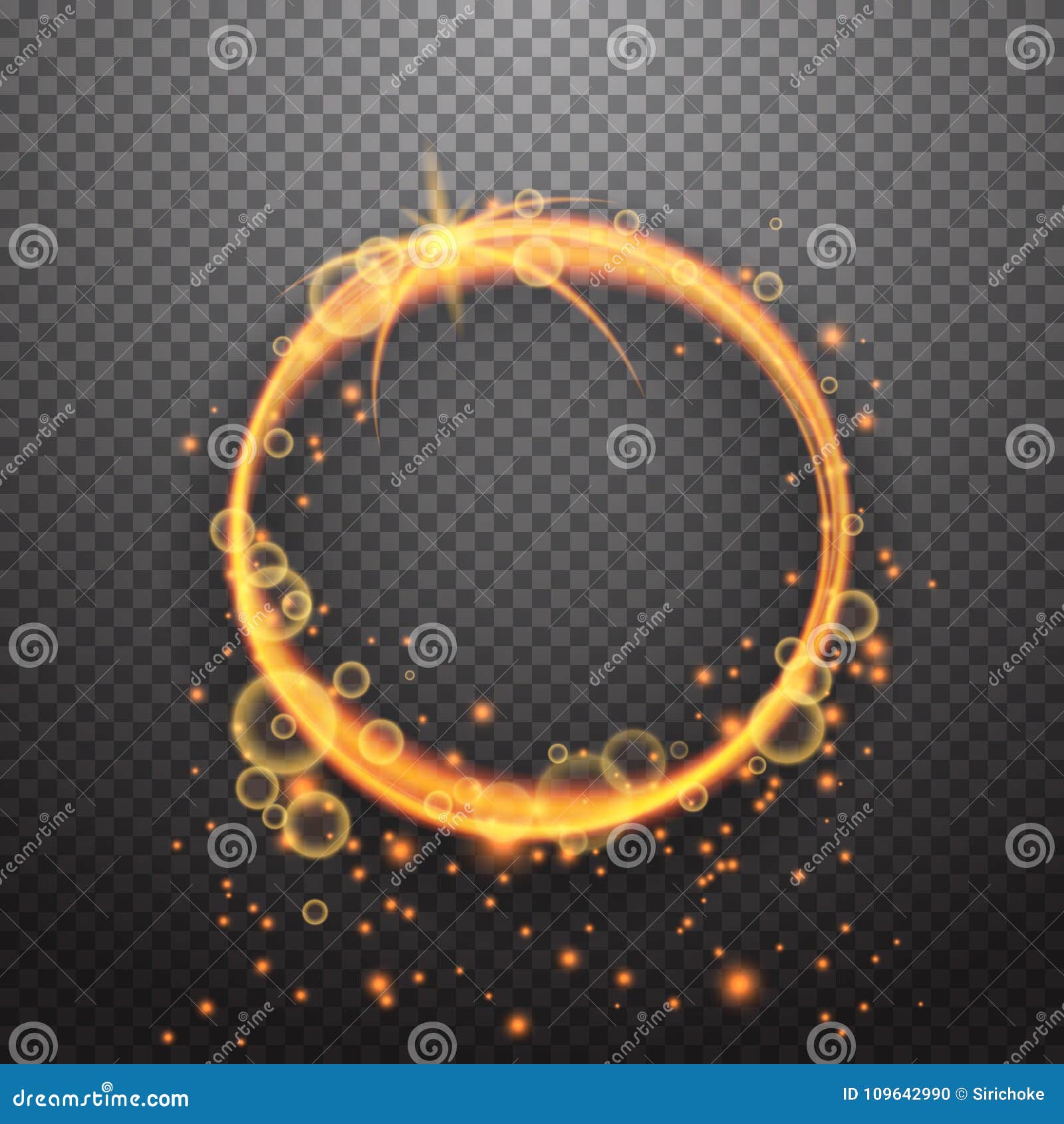 Shining Circle Light Effect Design Stock Vector - Illustration of glow ...