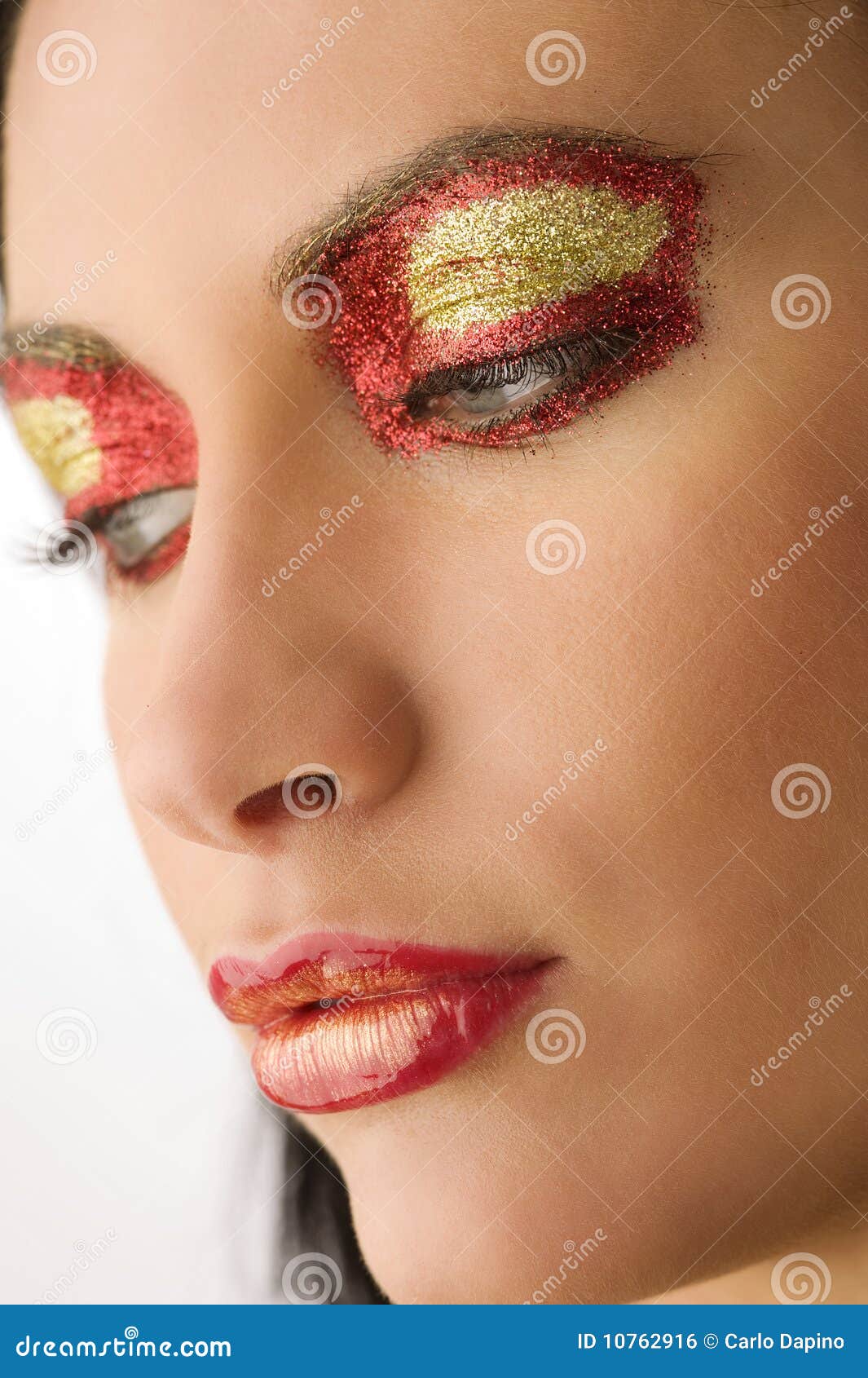 Shining colored make up stock photo. Image of glamour - 10762916