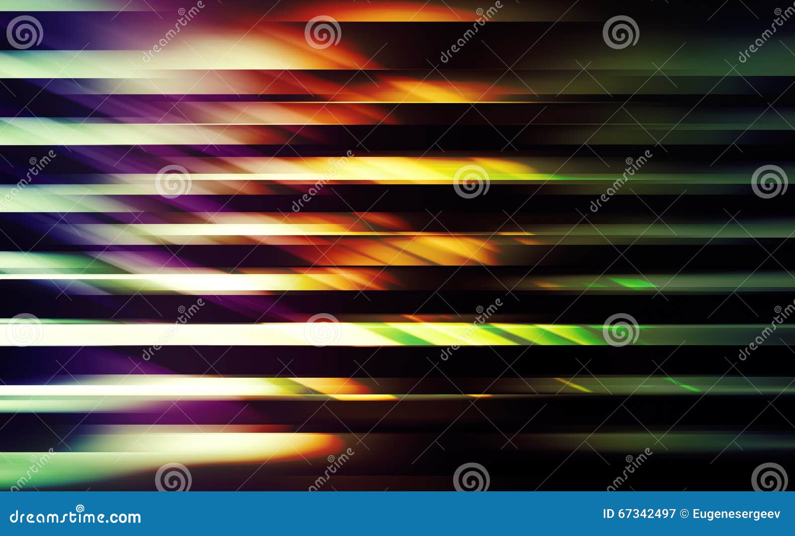 Shining Colorful Blurred Lines on Black, Abstract Pattern Stock ...
