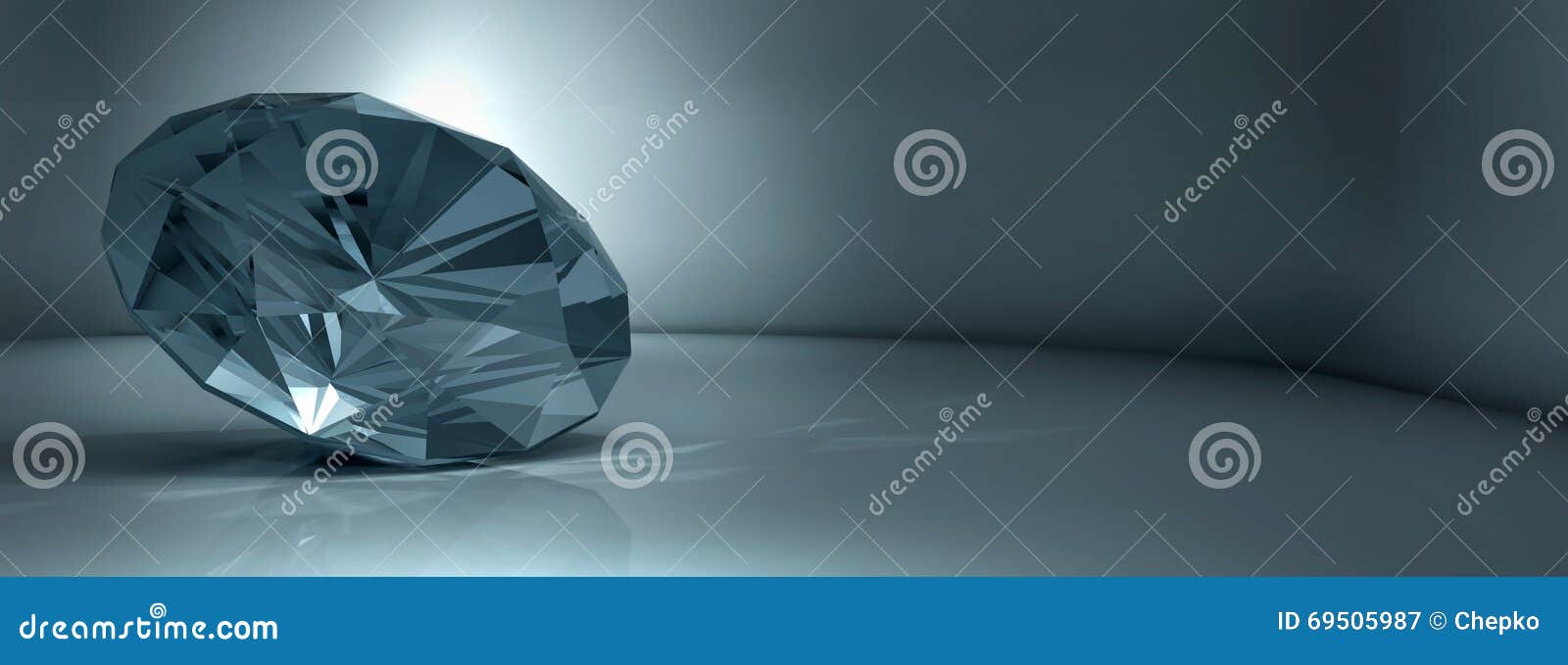 Shining Crystal Shards, Blue And Orangs Colors 3d Render Background ...