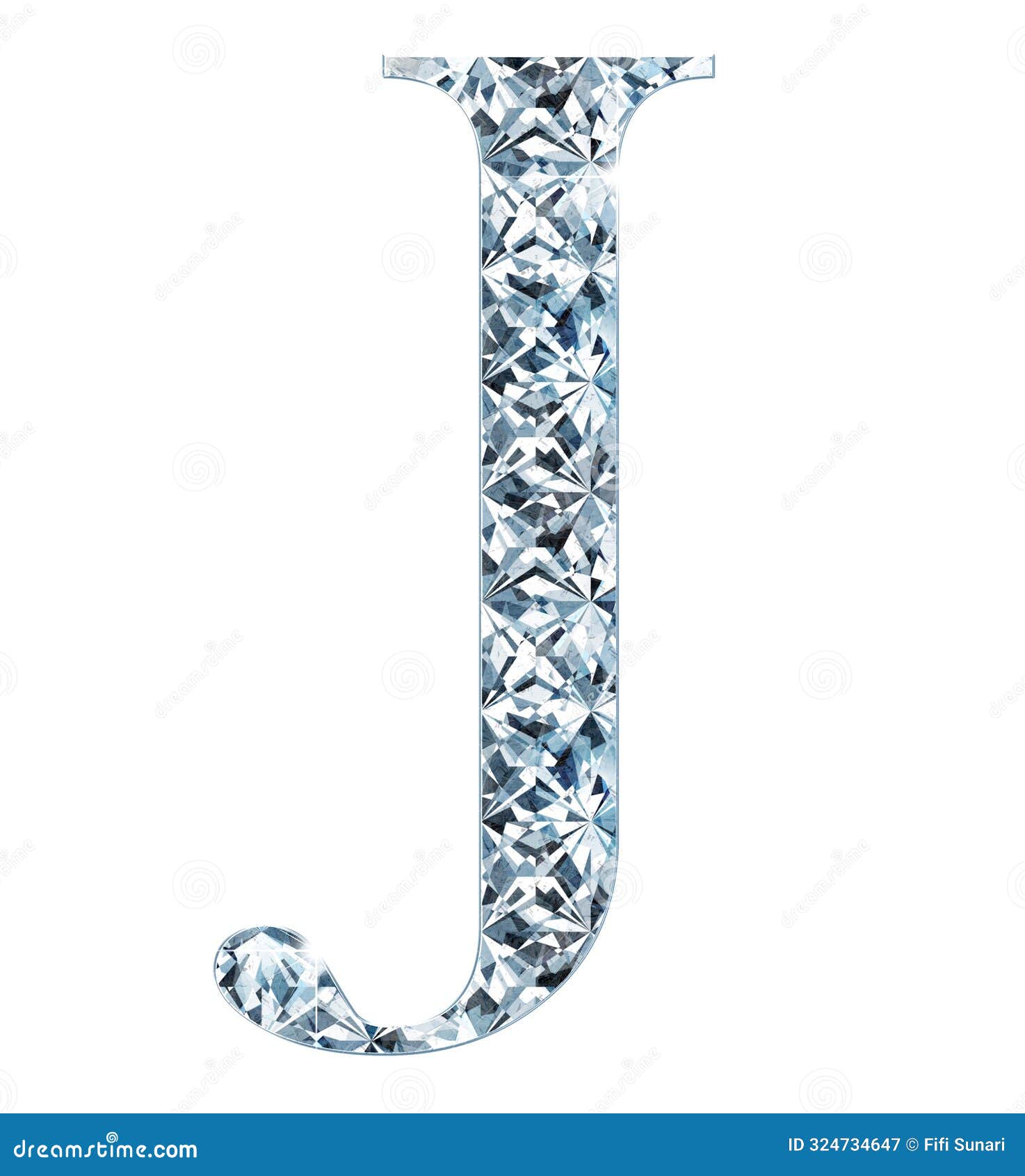 J Shining Diamond Alphabet Uppercase Letter Isolated with Transparent ...