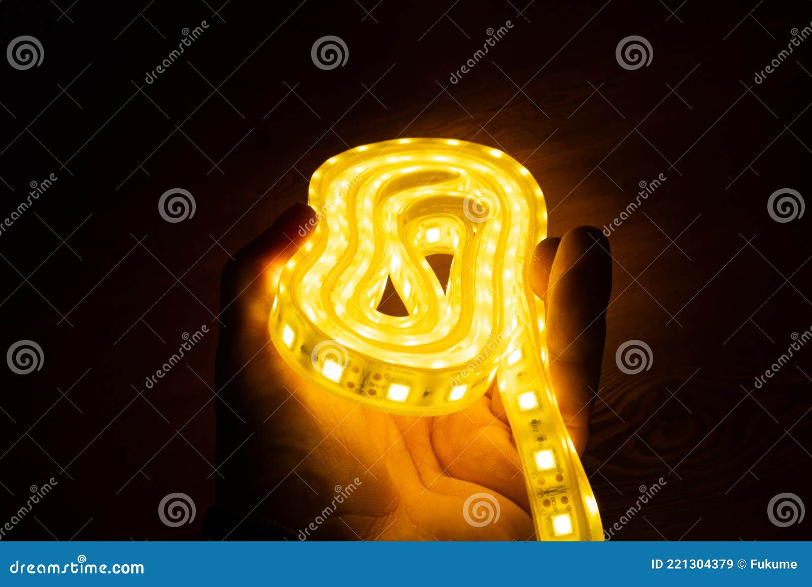 Shining Diode Tape Coil, Illuminate Led Strip Stock Image - Image of ...
