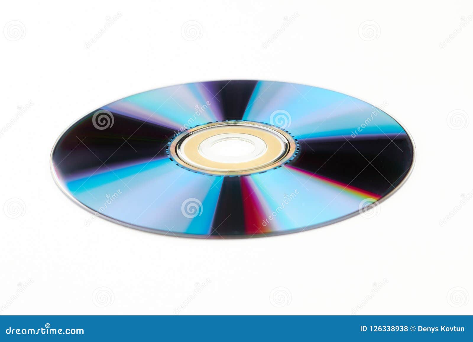 Shining DVD Disc for Computer. Stock Photo - Image of object, cdrom ...