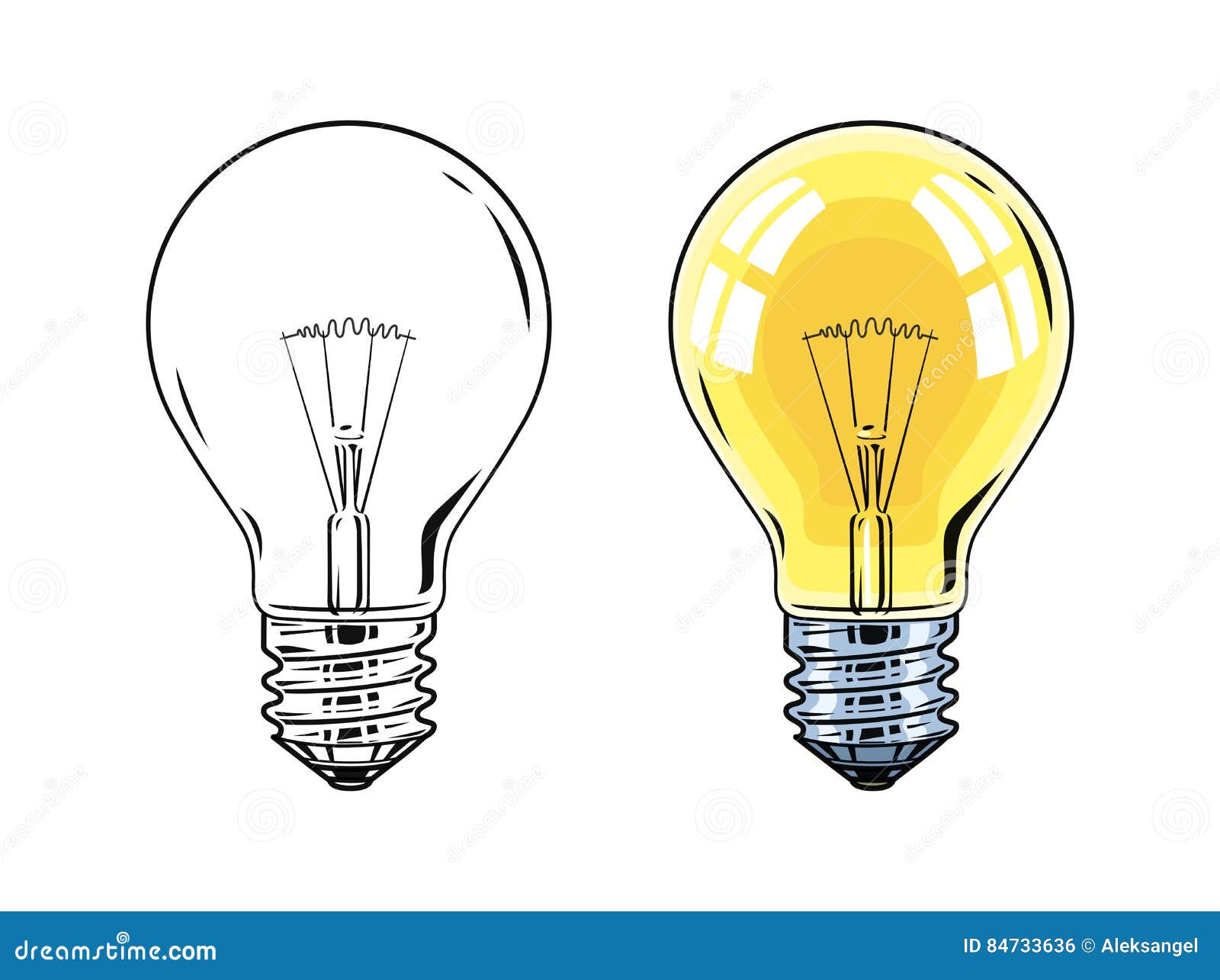 Shining Electric bulb stock vector. Illustration of power - 84733636
