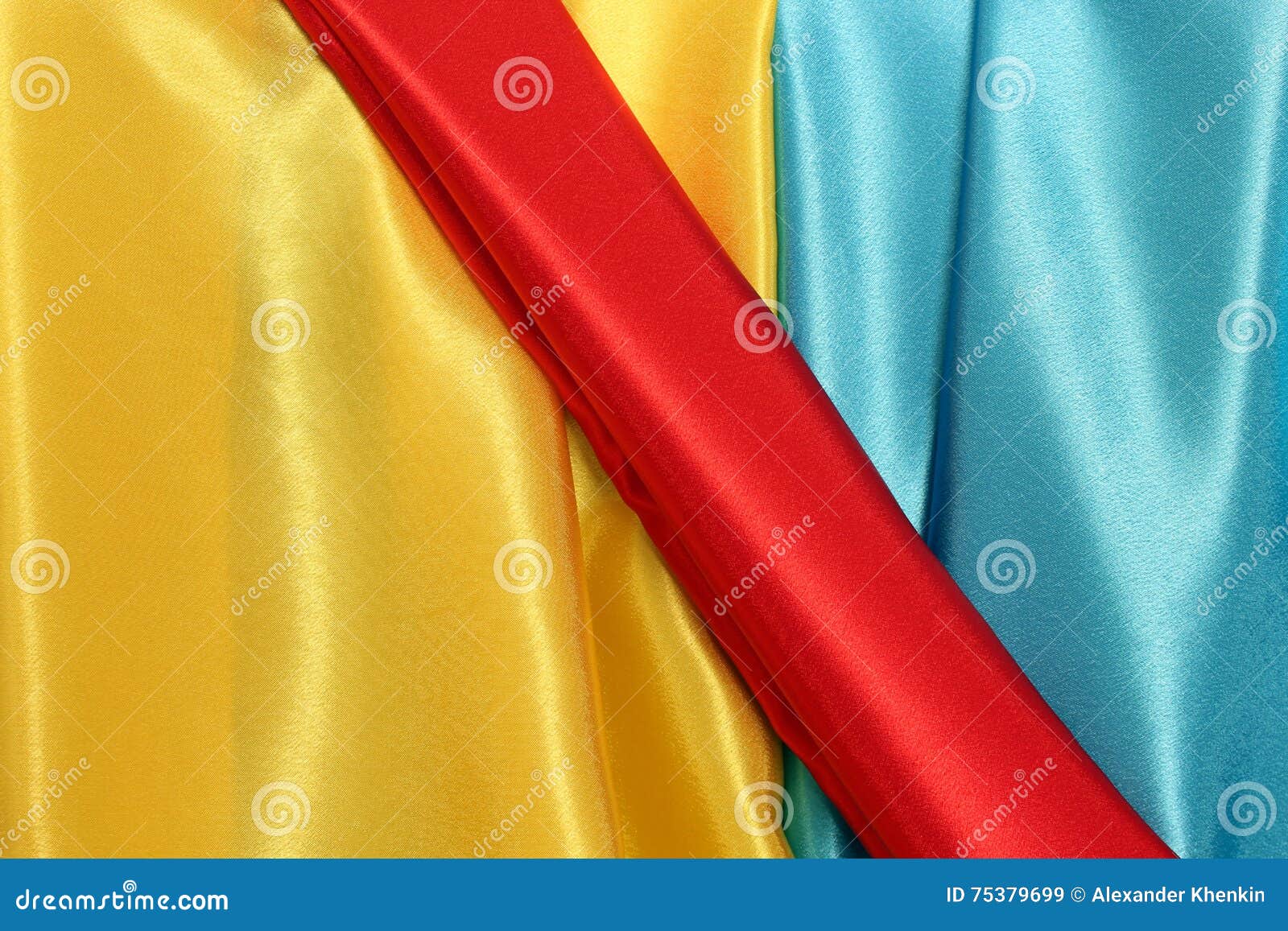 Shining Fabric Three Colors Stock Photos - Free & Royalty-Free Stock ...