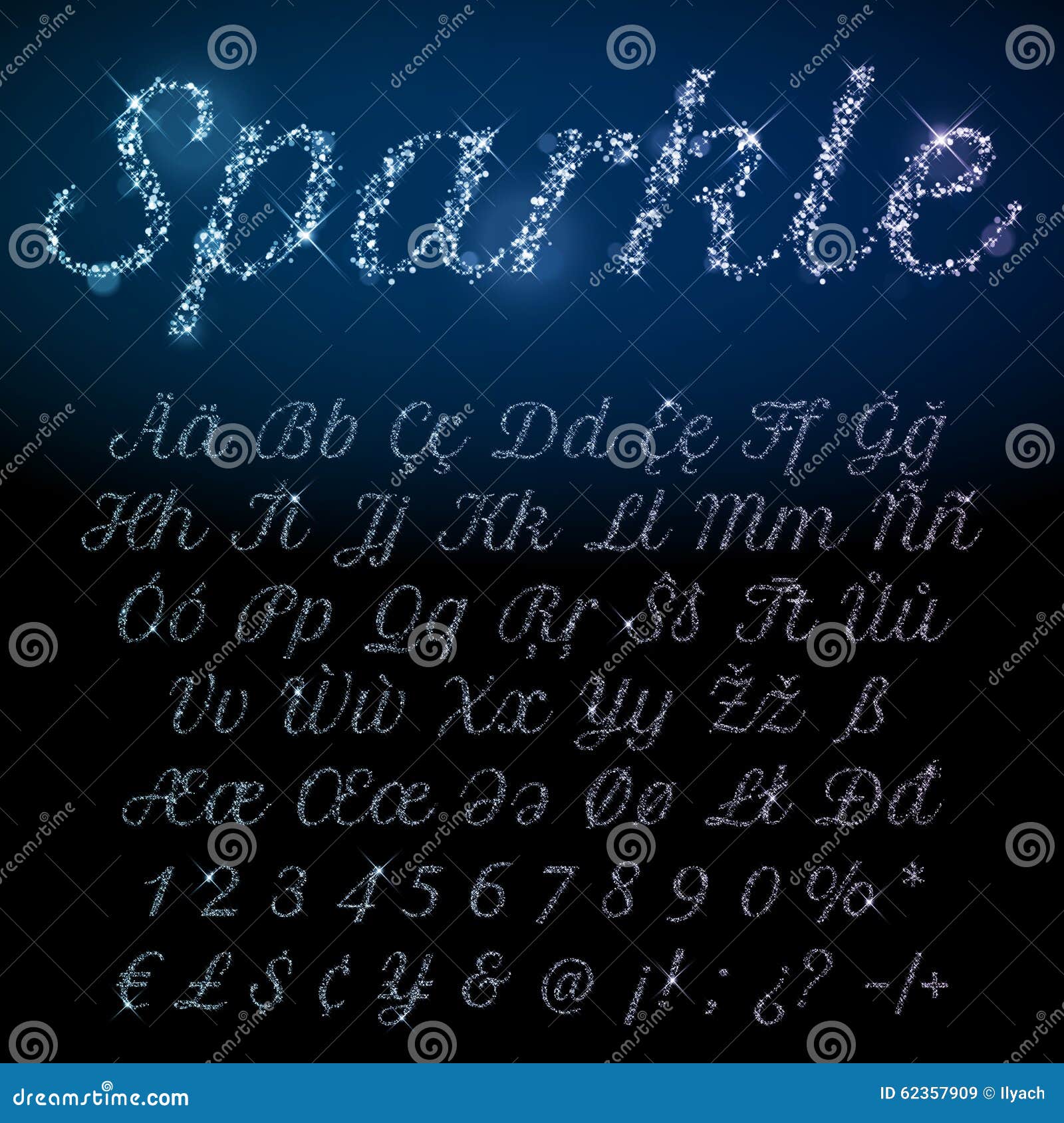 Shining Font Set of Glittering Sparkles Stock Illustration ... Shining Font Set of Glittering Sparkles Stock Illustration ...