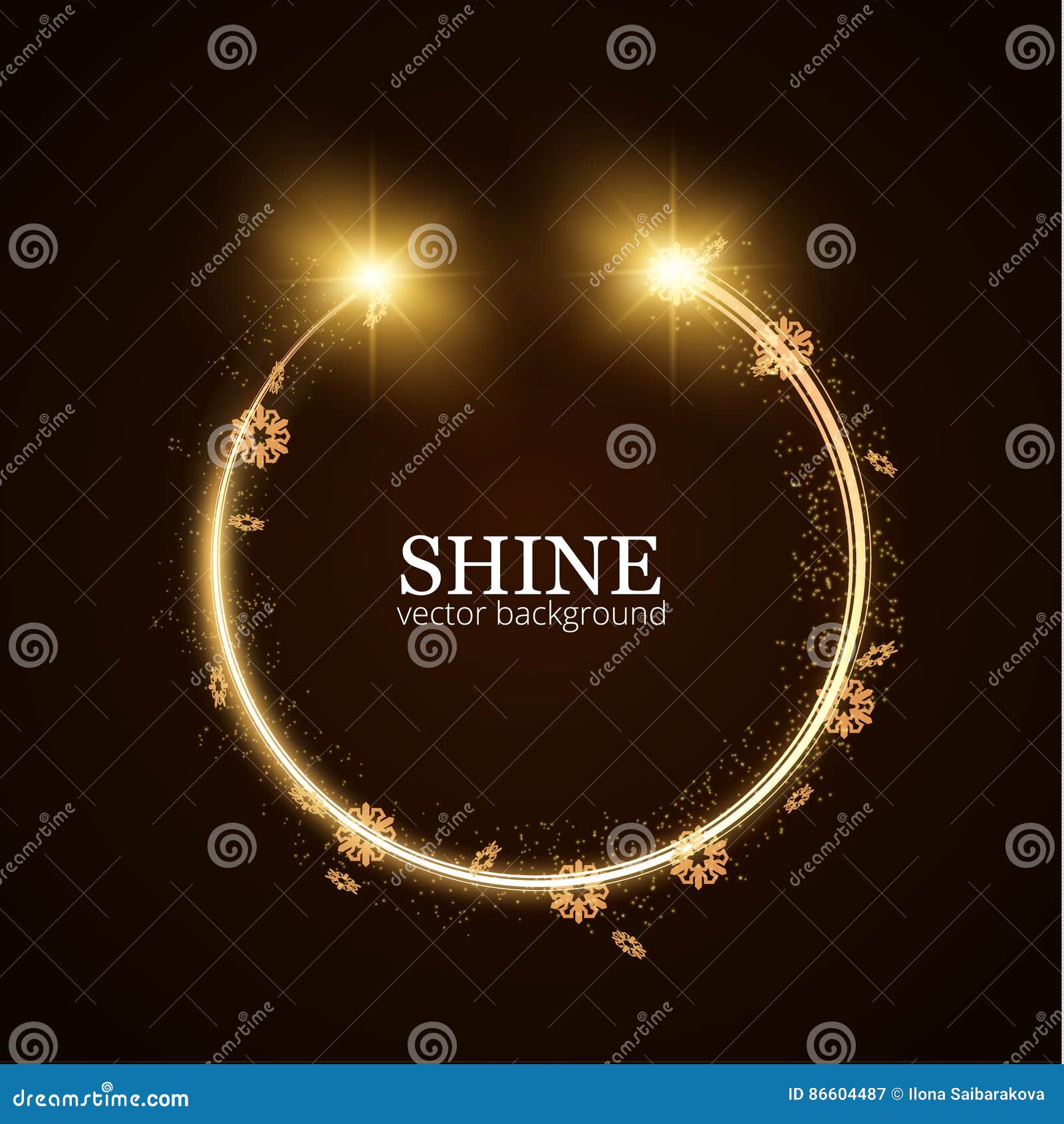 Shining Frame Vector Background. EPS10 Stock Vector - Illustration of ...