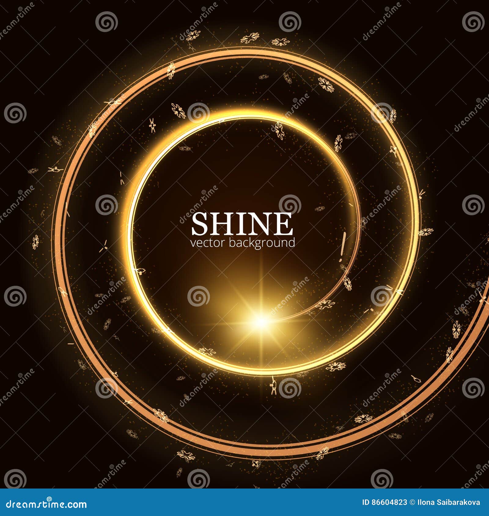 Shining Frame Vector Background. EPS10 Stock Vector - Illustration of ...