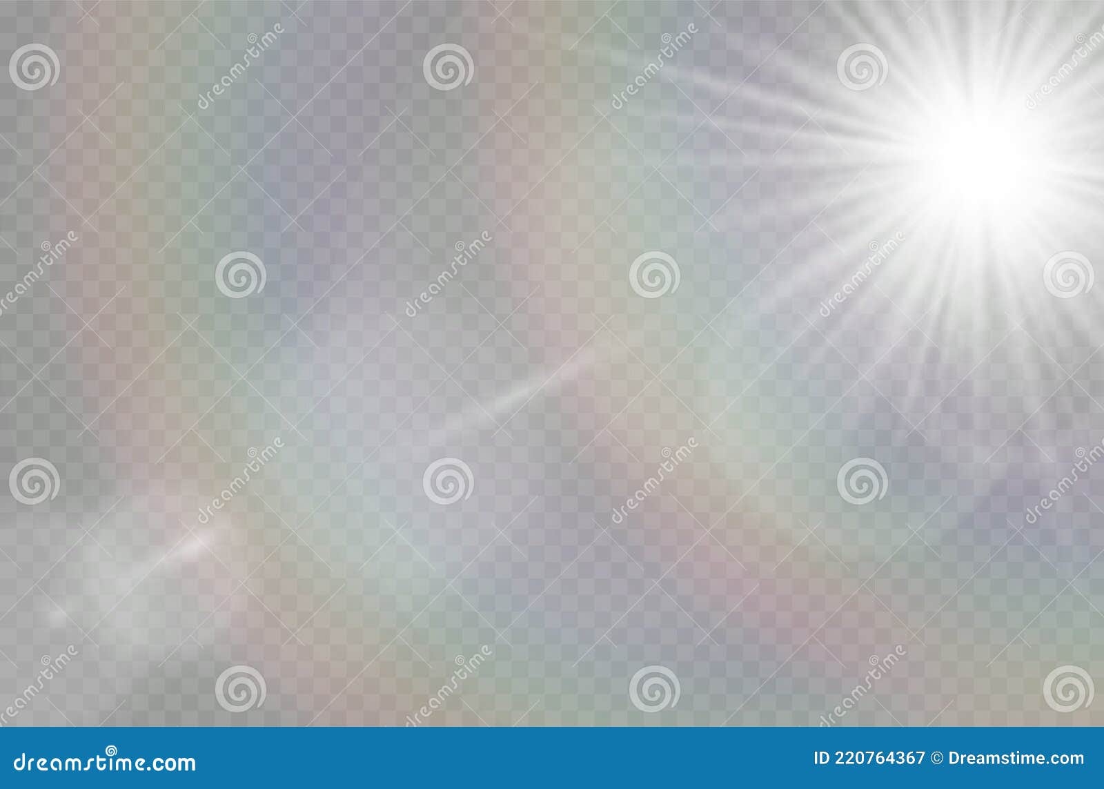Shining Glare Rays, Lens Flare, Light Effect. Vector Illustration ...
