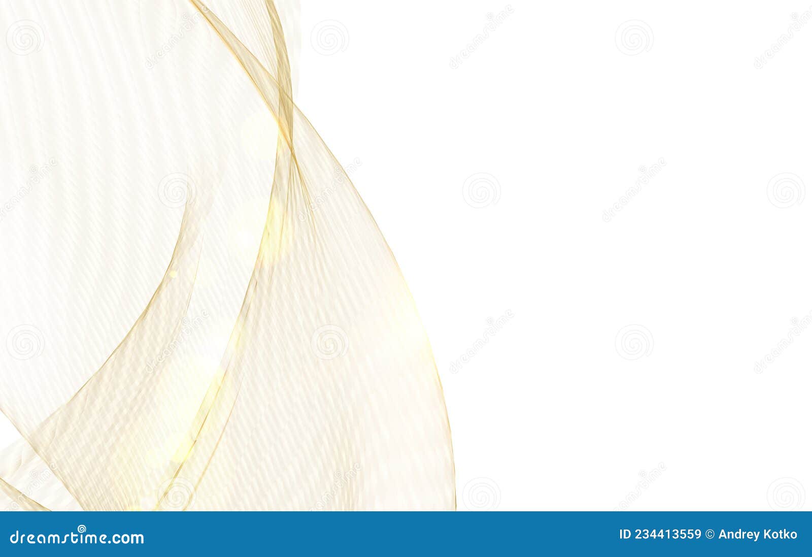 Shining Gold Flow. Vector Illustration, Contains Transparencies ...