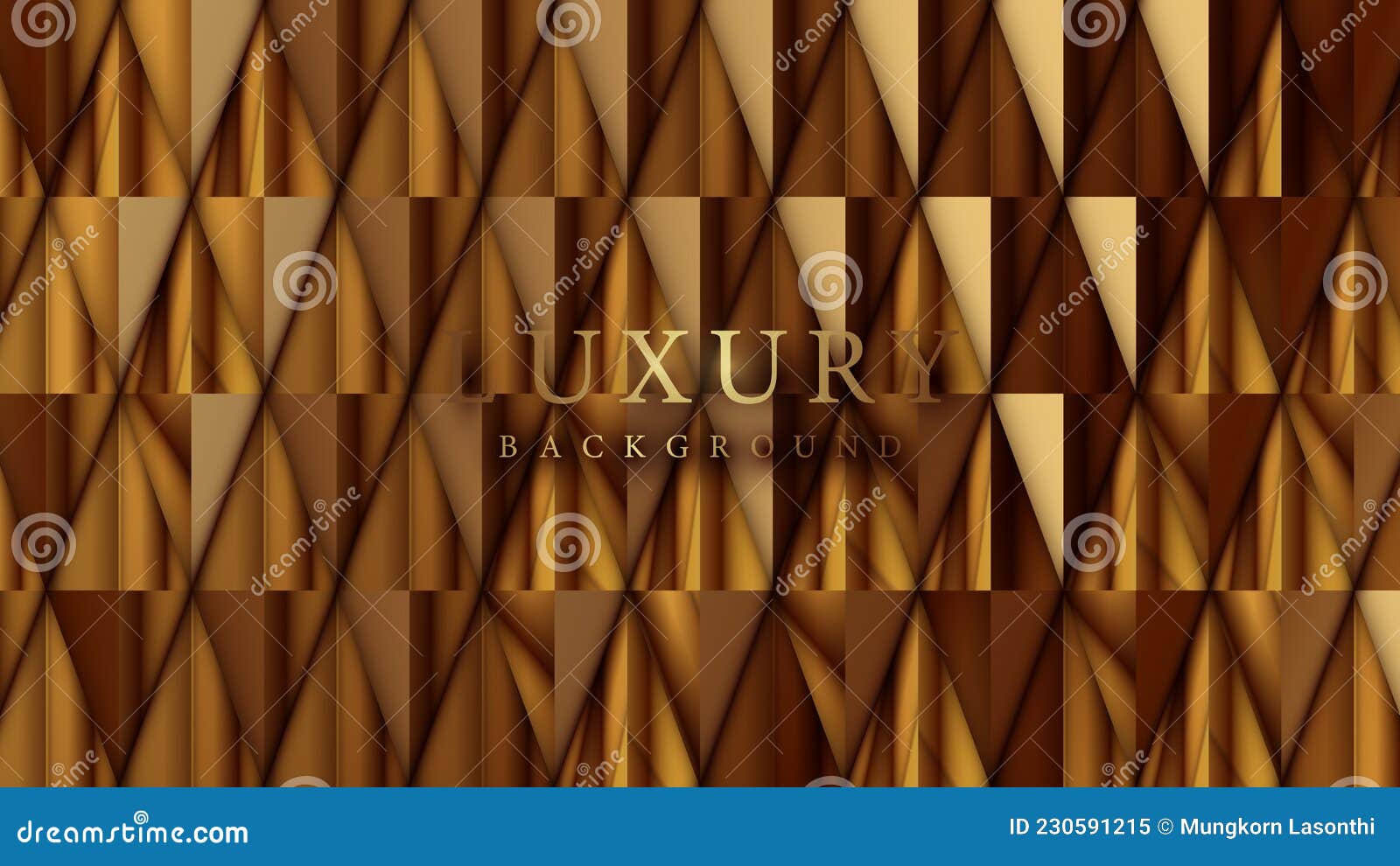 Shining Golden Polygon Repeating Pattern Background. Luxury Background ...