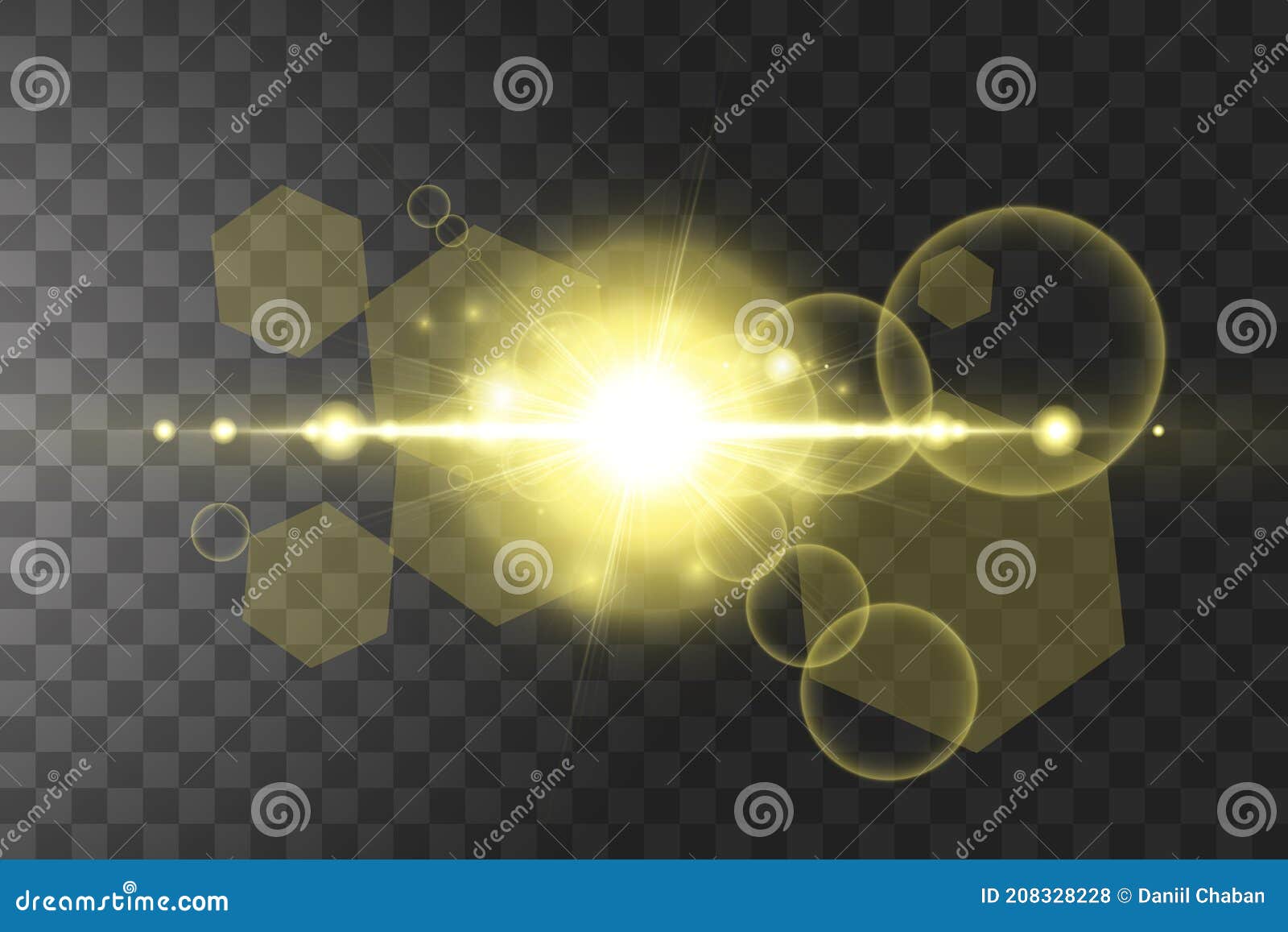 Shining Golden Stars Isolated On Black Background Vector Illustration