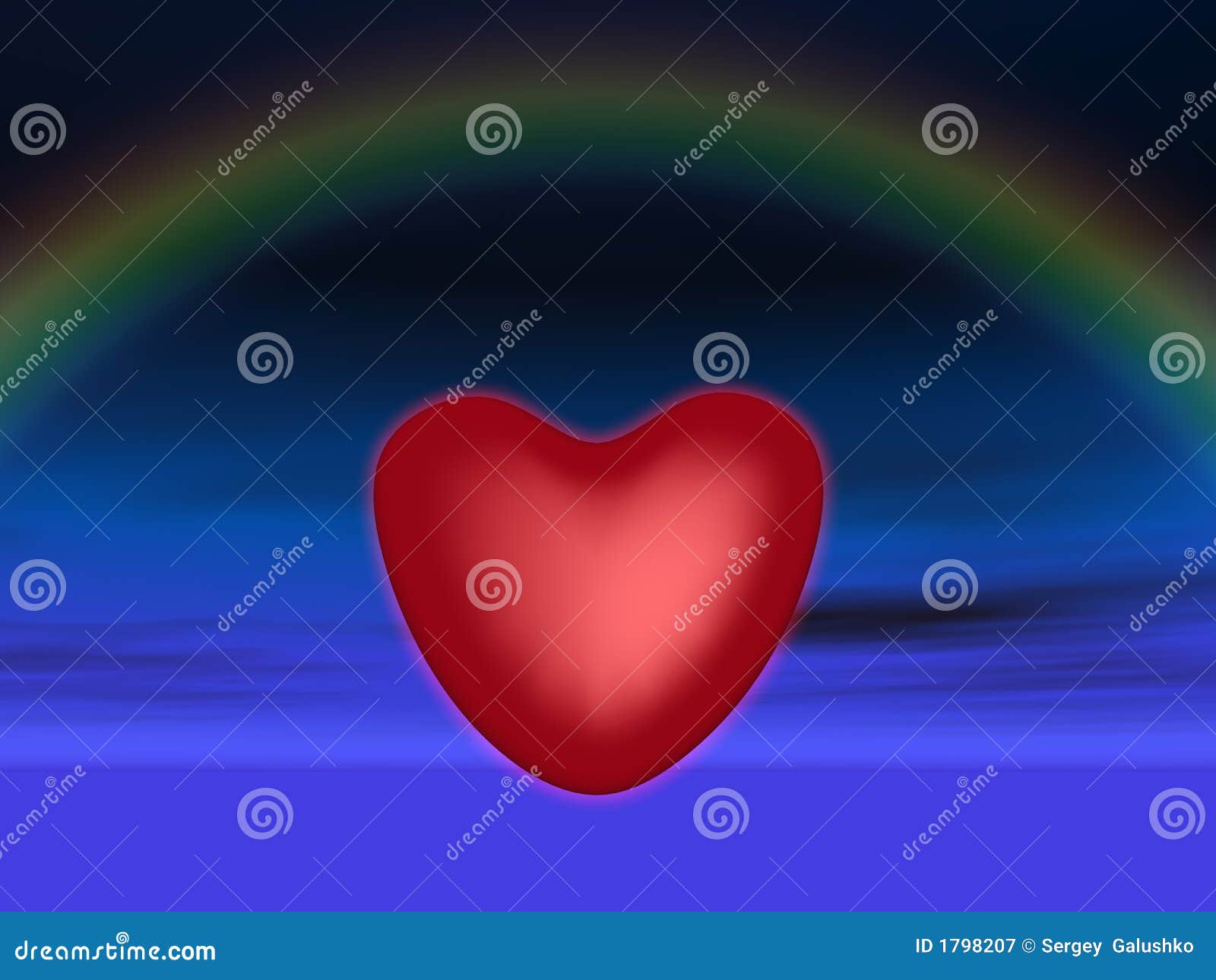 Shining heart stock illustration. Illustration of individuality - 1798207