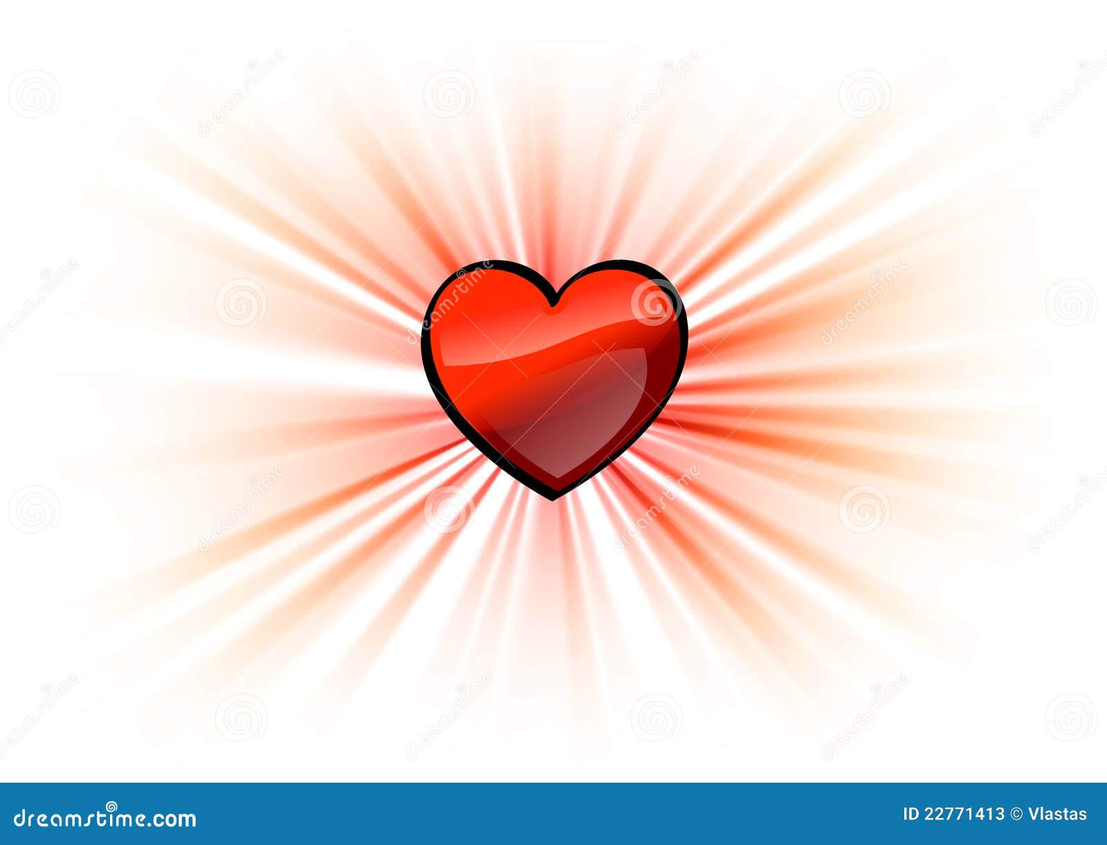 Shining heart stock vector. Illustration of heart, card - 22771413