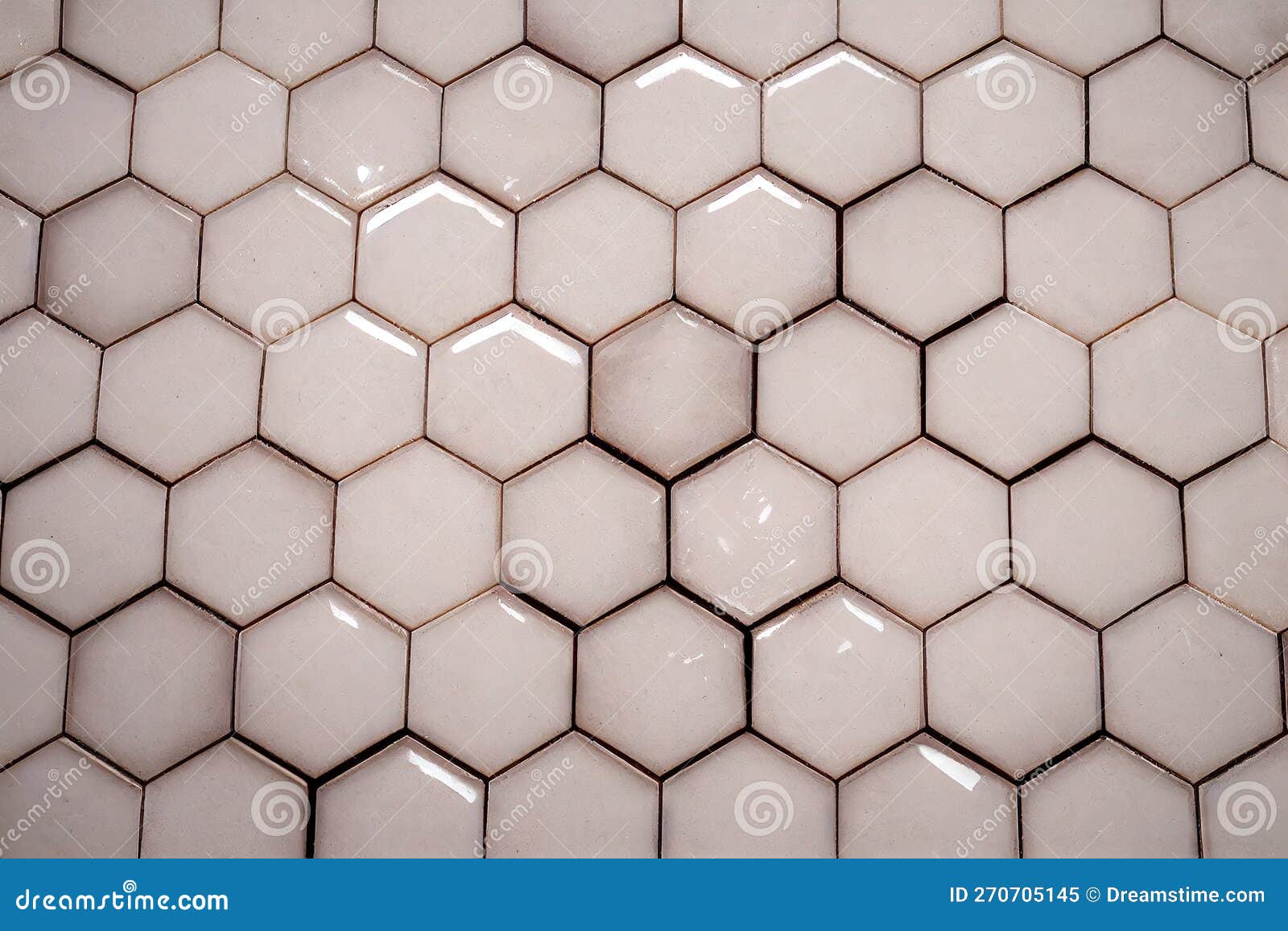 Shining Hexagon Shape Tiles Wall Pattern Stock Illustration ...
