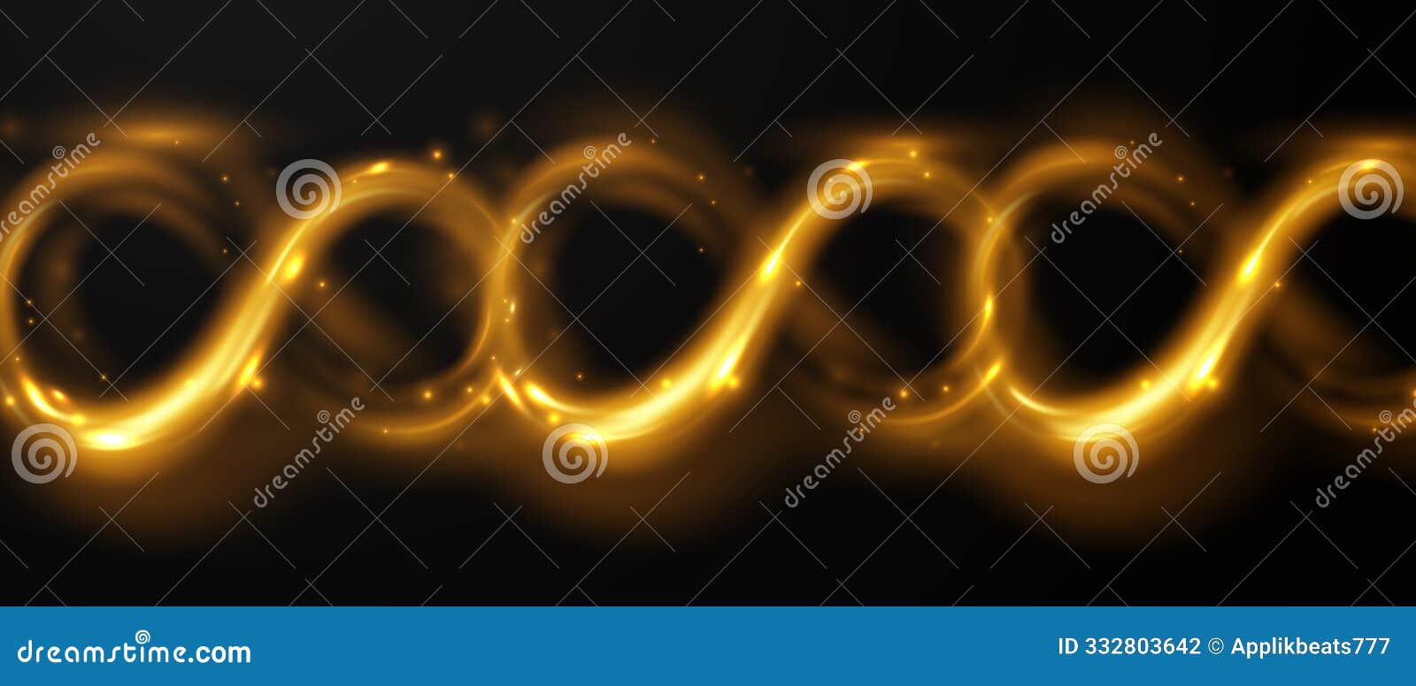 Shining Infinity Symbol Light Effect Design Elegant Sign, Vector ...
