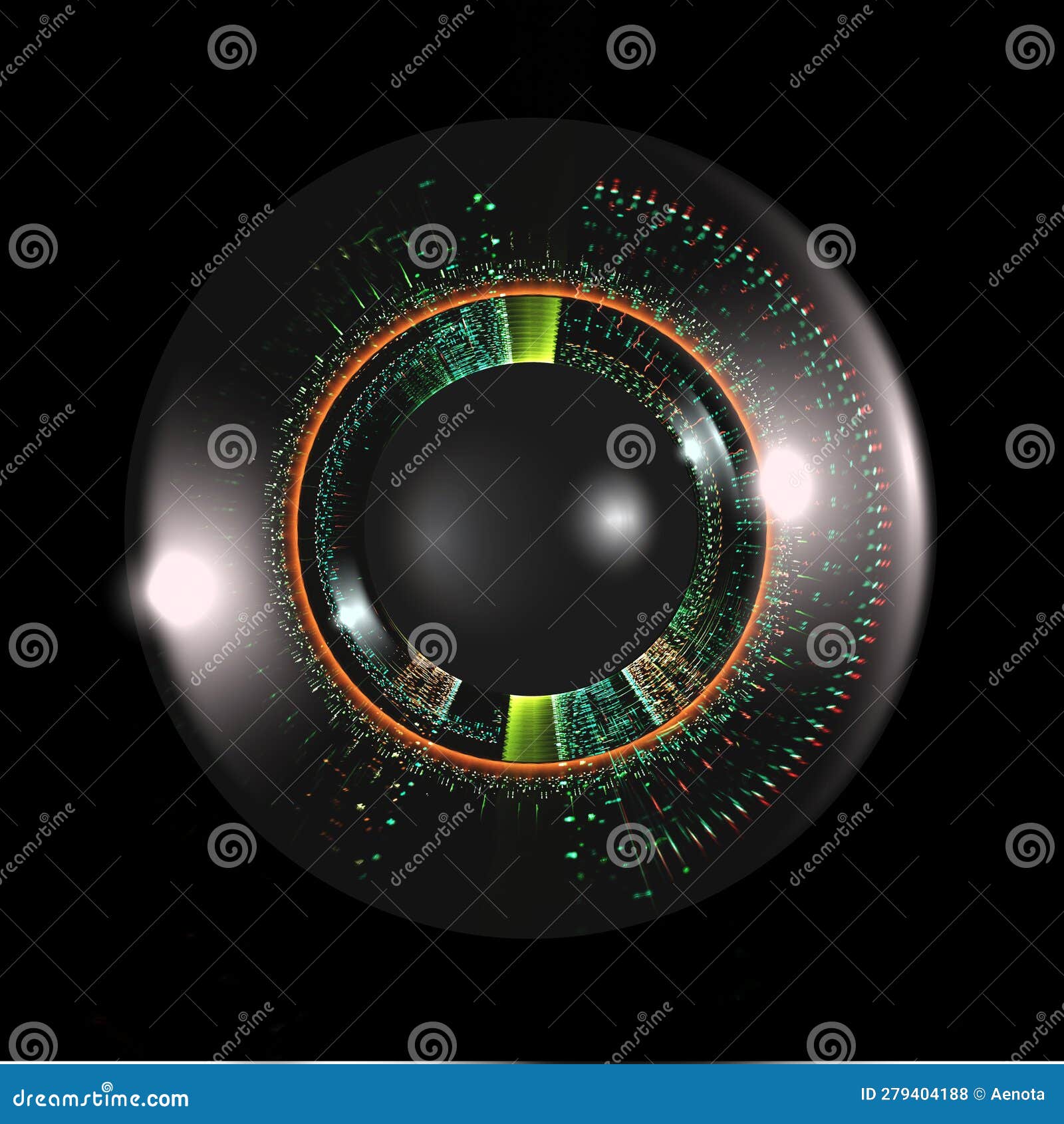 Shining Lenses of Objective, Adjustment Control - Fractal Art Stock ...