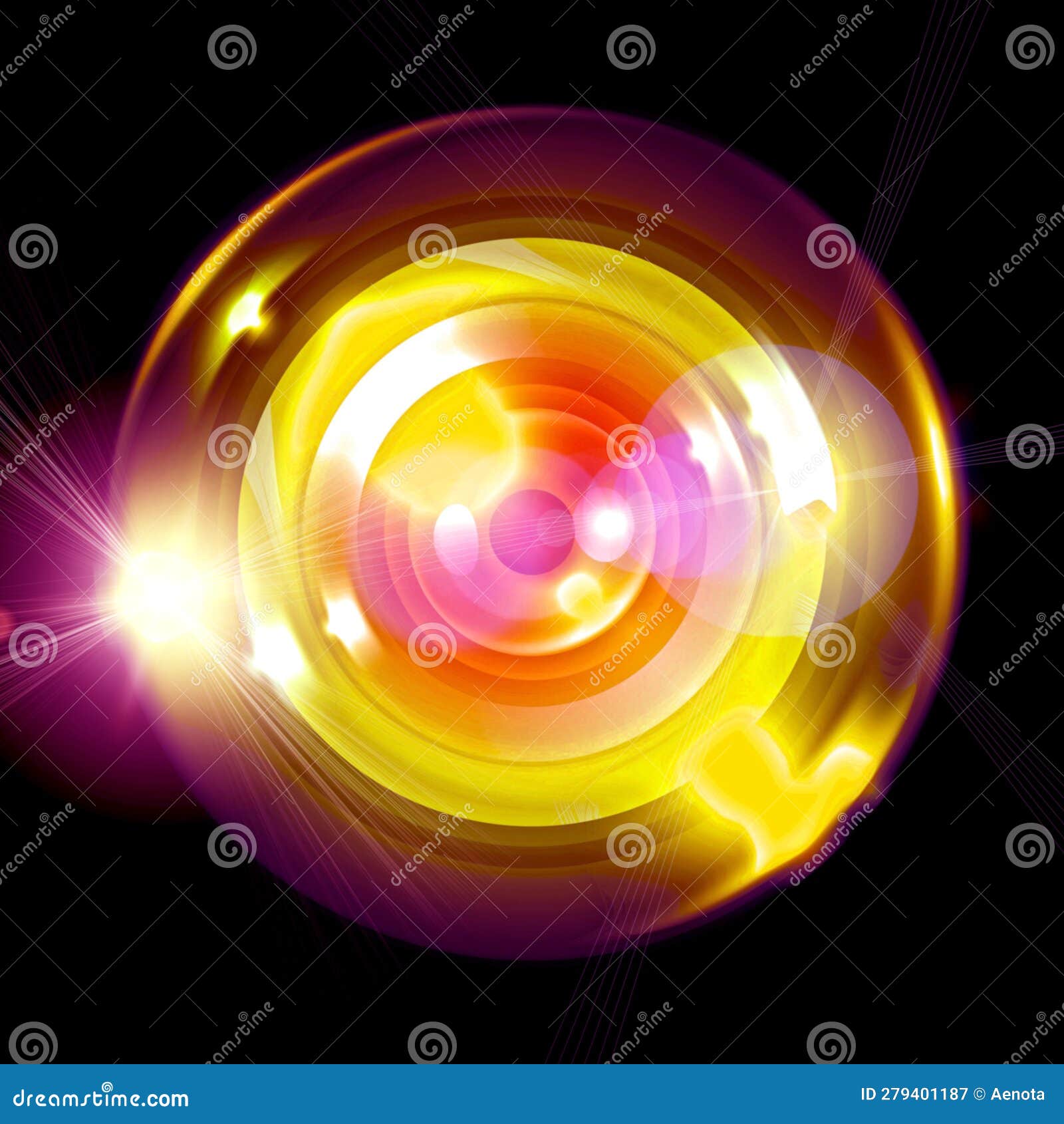 Shining Lenses of Objective Stock Illustration - Illustration of ...