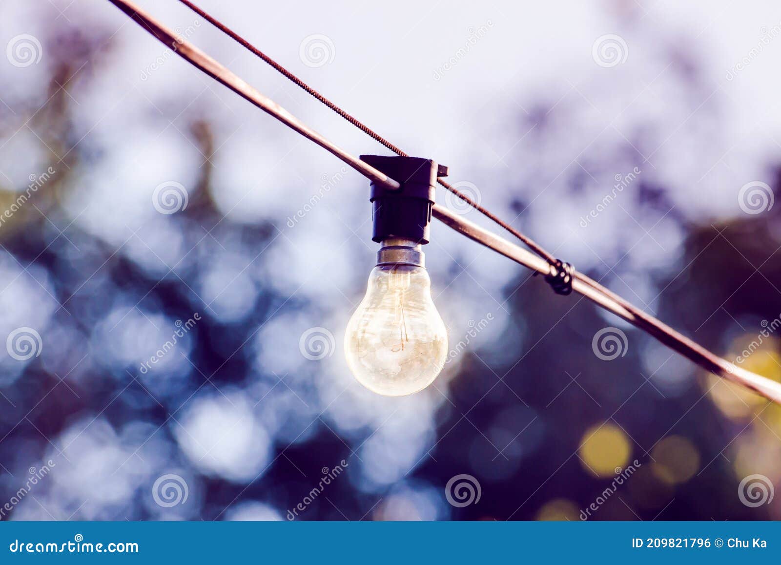 Shining light bulb stock photo. Image of efficient, idea - 209821796