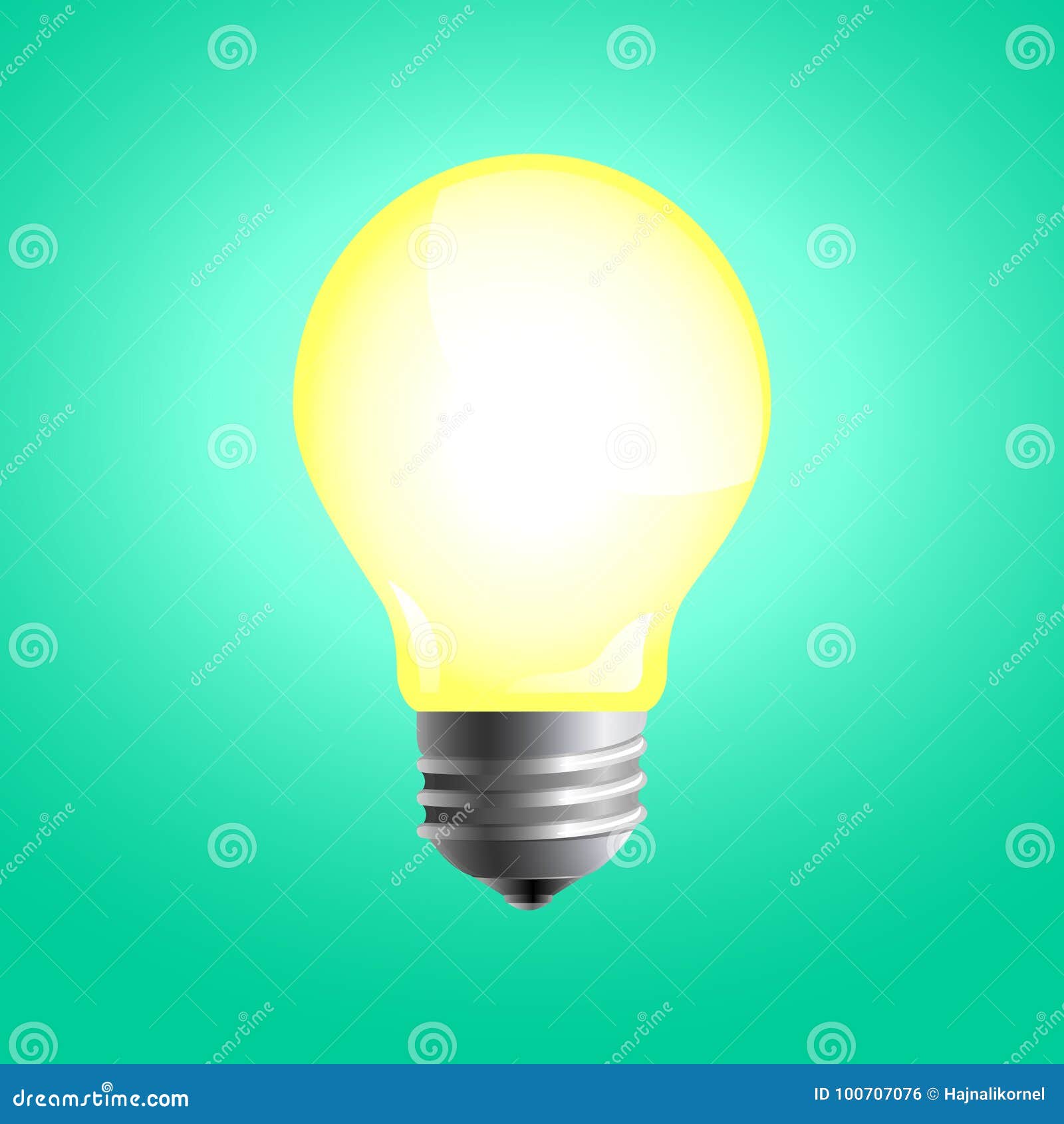 Shining lightbulb design stock vector. Illustration of lightbulb ...