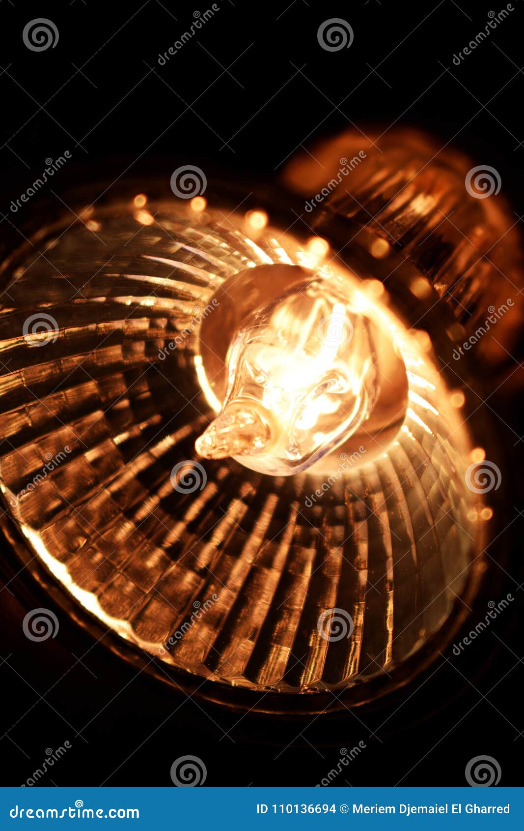 Shining lightbulb detail stock photo. Image of darkbackground - 110136694