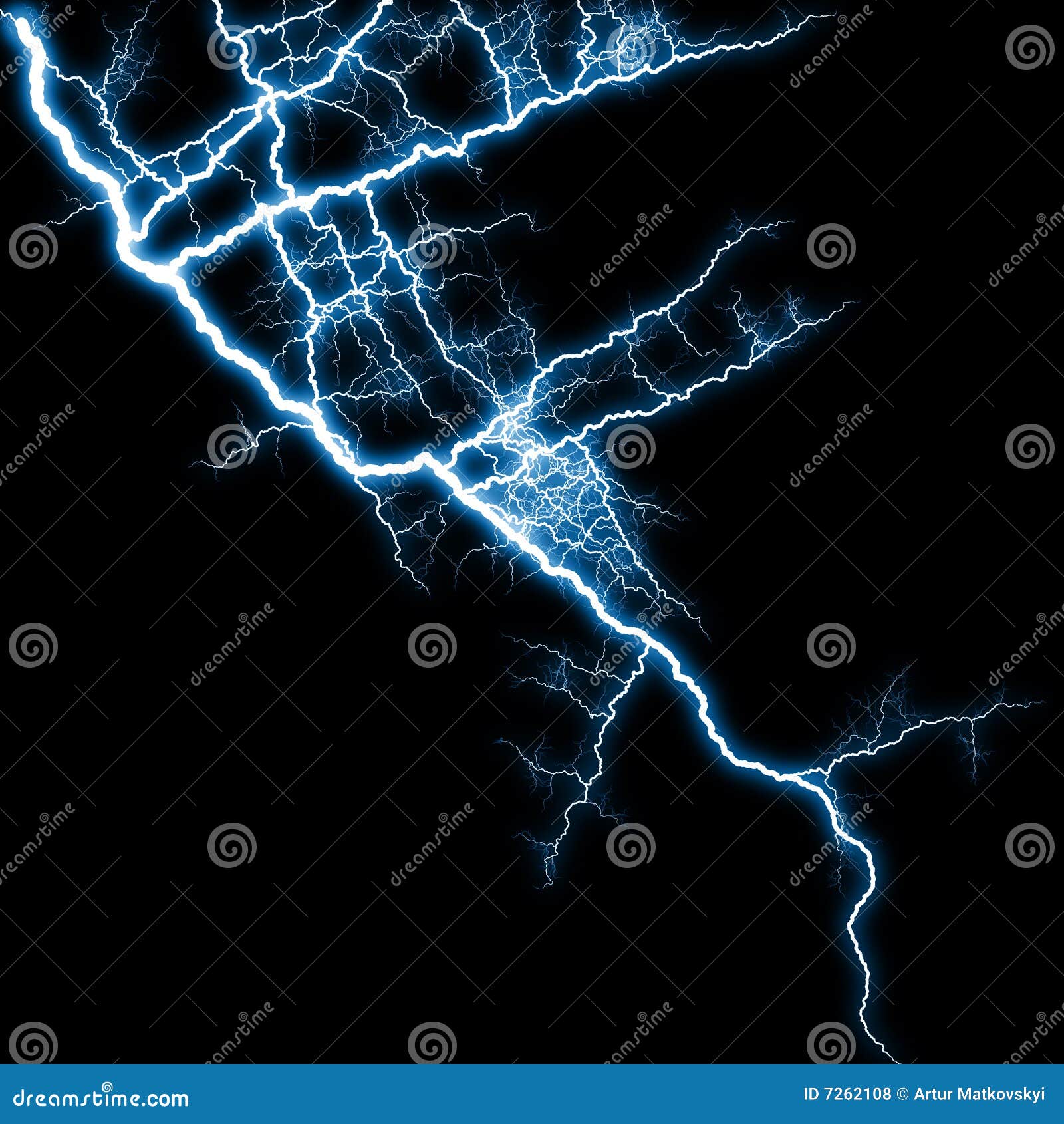Shining lightning stock illustration. Illustration of excitement - 7262108
