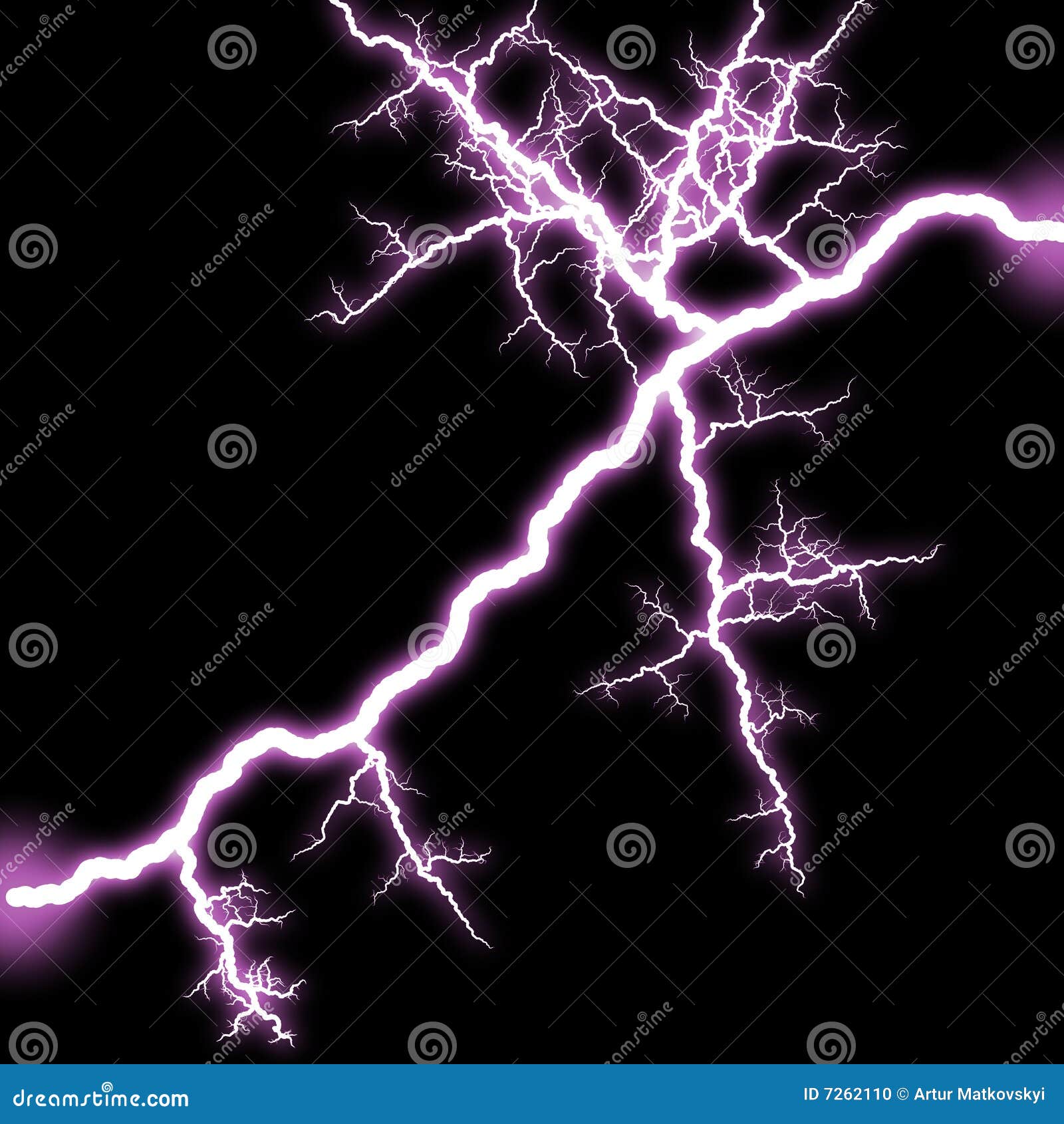 Shining lightning stock illustration. Illustration of power - 7262110
