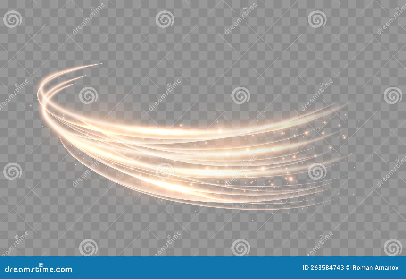 Shining Lines. Vector Light Effect Stock Vector - Illustration of ...