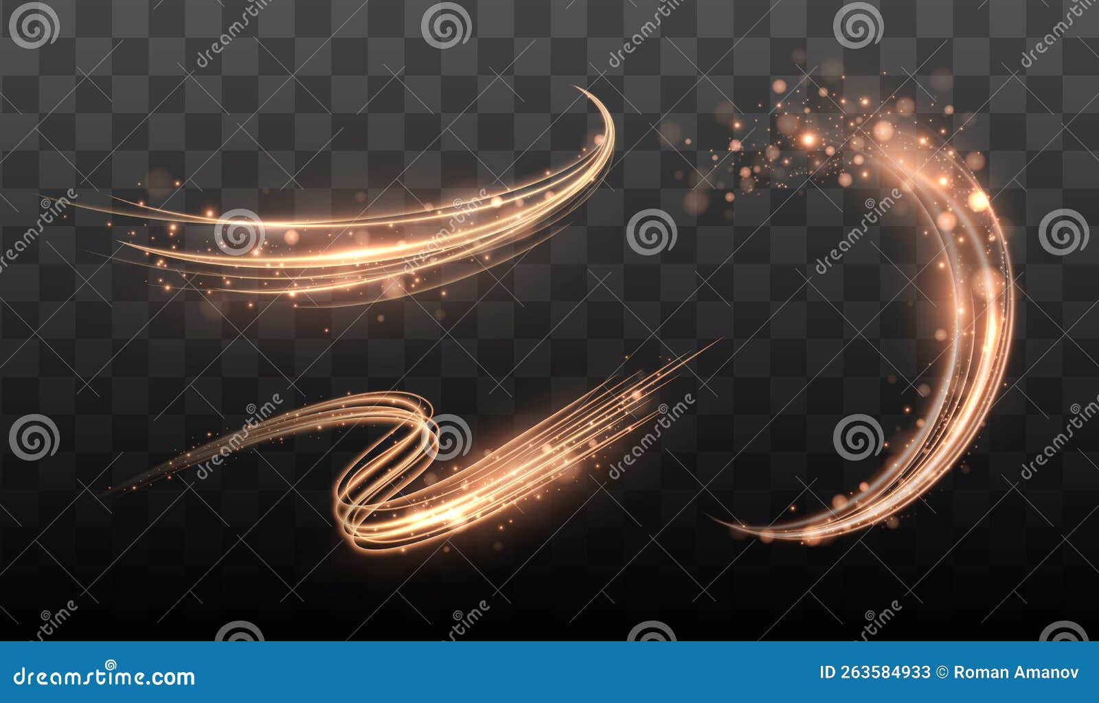 Shining Lines. Vector Light Effect Stock Vector - Illustration of flash ...