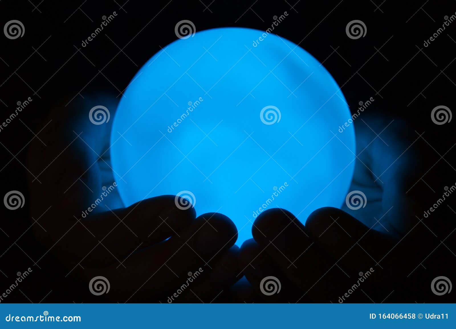 Shining Magic Ball in Hands Stock Photo - Image of illuminate ...