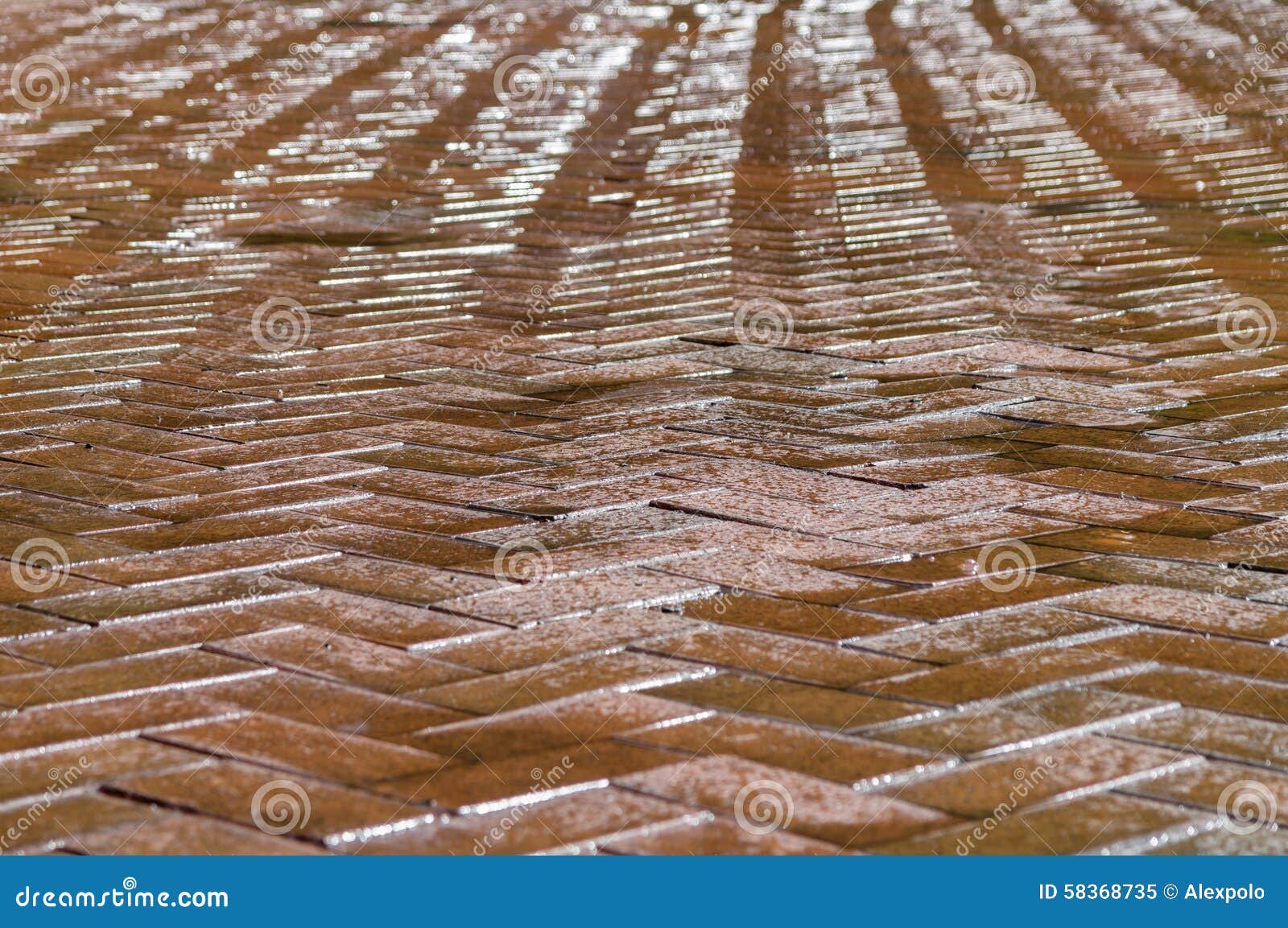 Shining Maroon Tiled Stone Decorative Pavement Stock Image - Image of ...