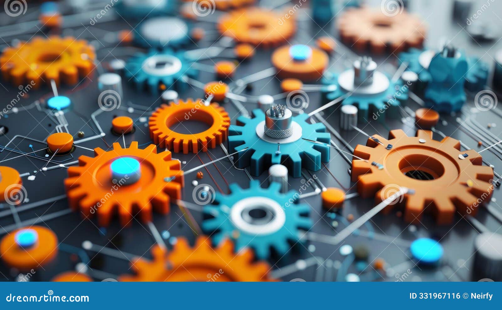 Shining metal grear stock photo. Image of closeup, industry - 331967116