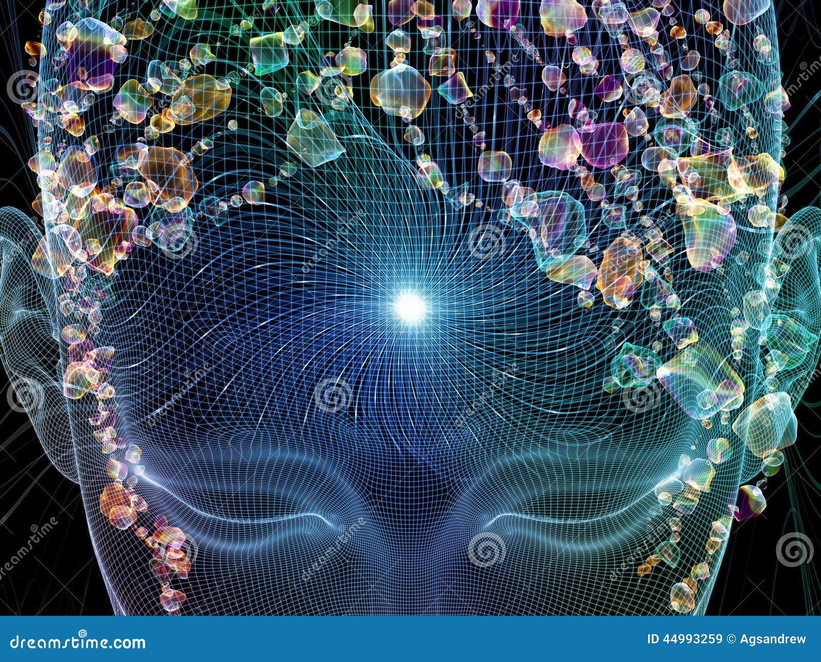 Shining Mind stock image. Image of jewel, brain, meditation - 44993259