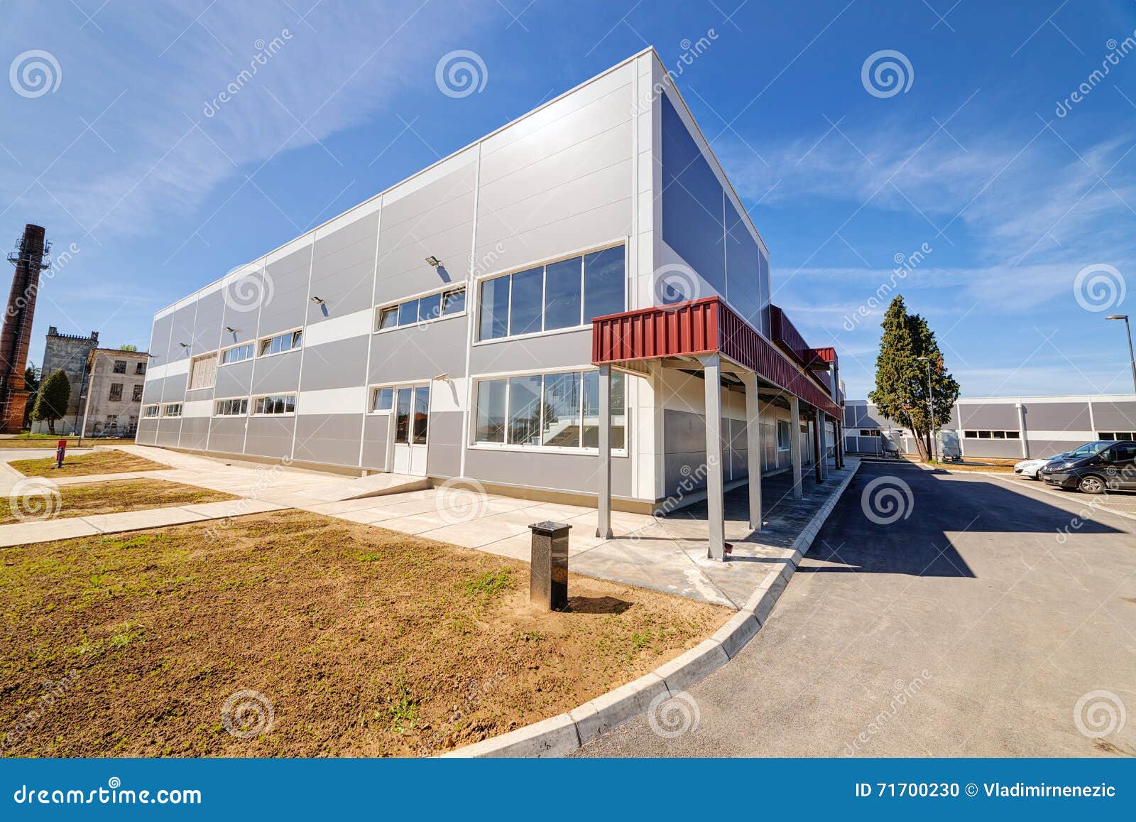 Shining Modern Building in Exterior Stock Photo - Image of ferro, close ...