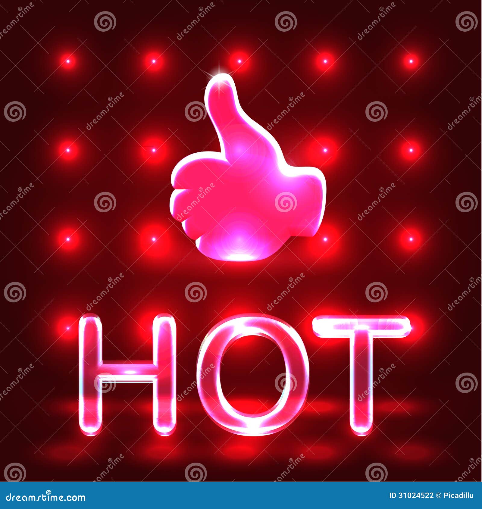 Shining neon hot like stock vector. Illustration of gradient - 31024522