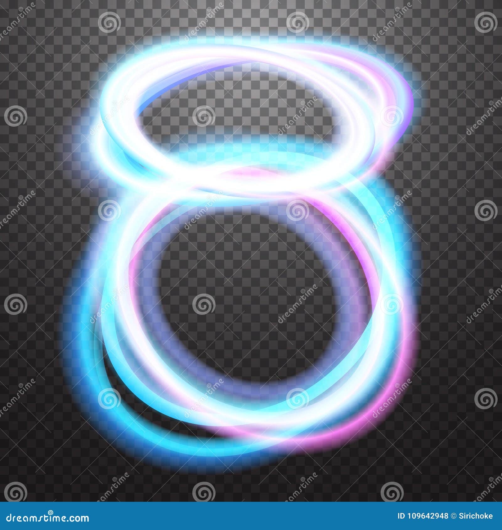 Shining Neon Light Effect Design Element Stock Vector - Illustration of ...