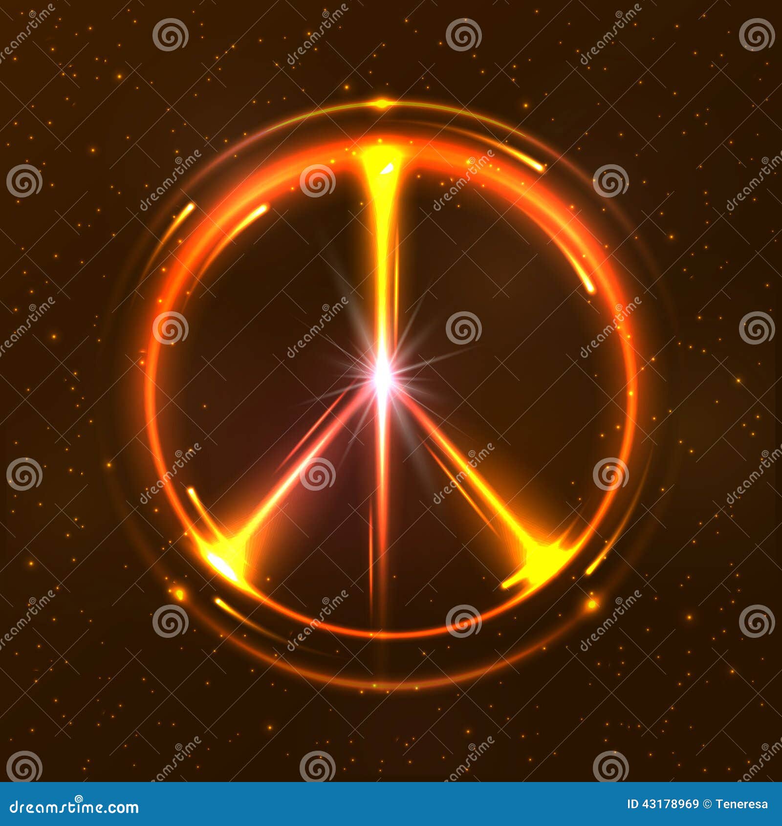 Shining pacific symbol stock vector. Illustration of colorful - 43178969