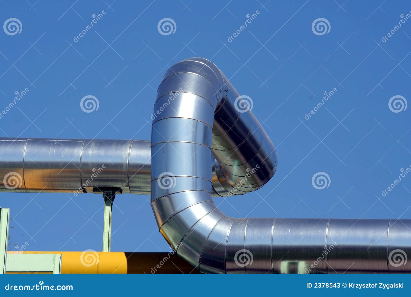 Shining pipe stock image. Image of shining, facilities - 2378543