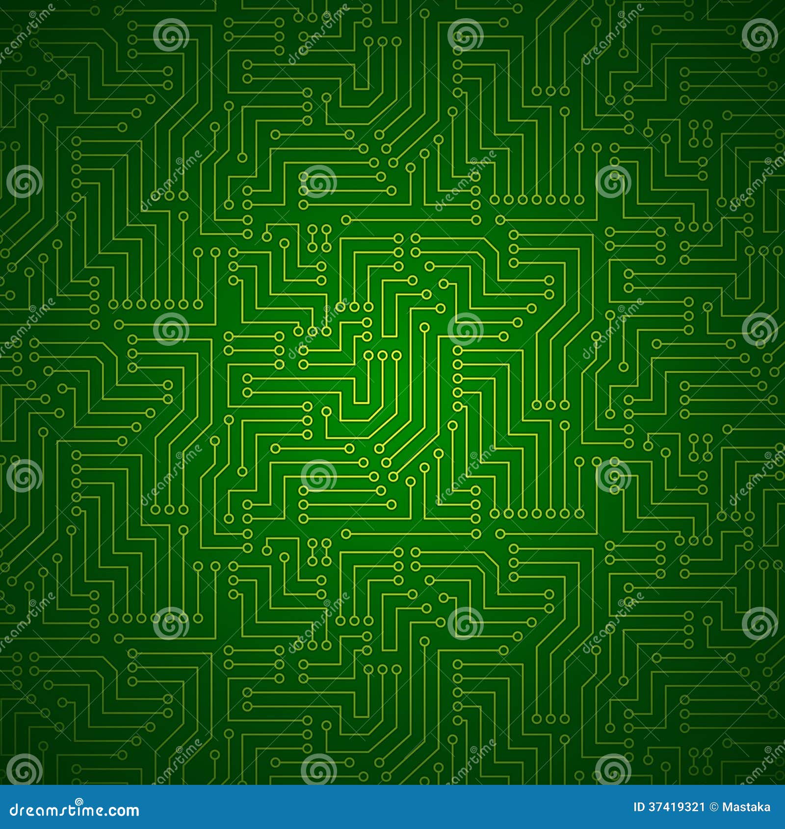 Shining Printed Circuit Board Royalty-Free Stock Photo | CartoonDealer ...