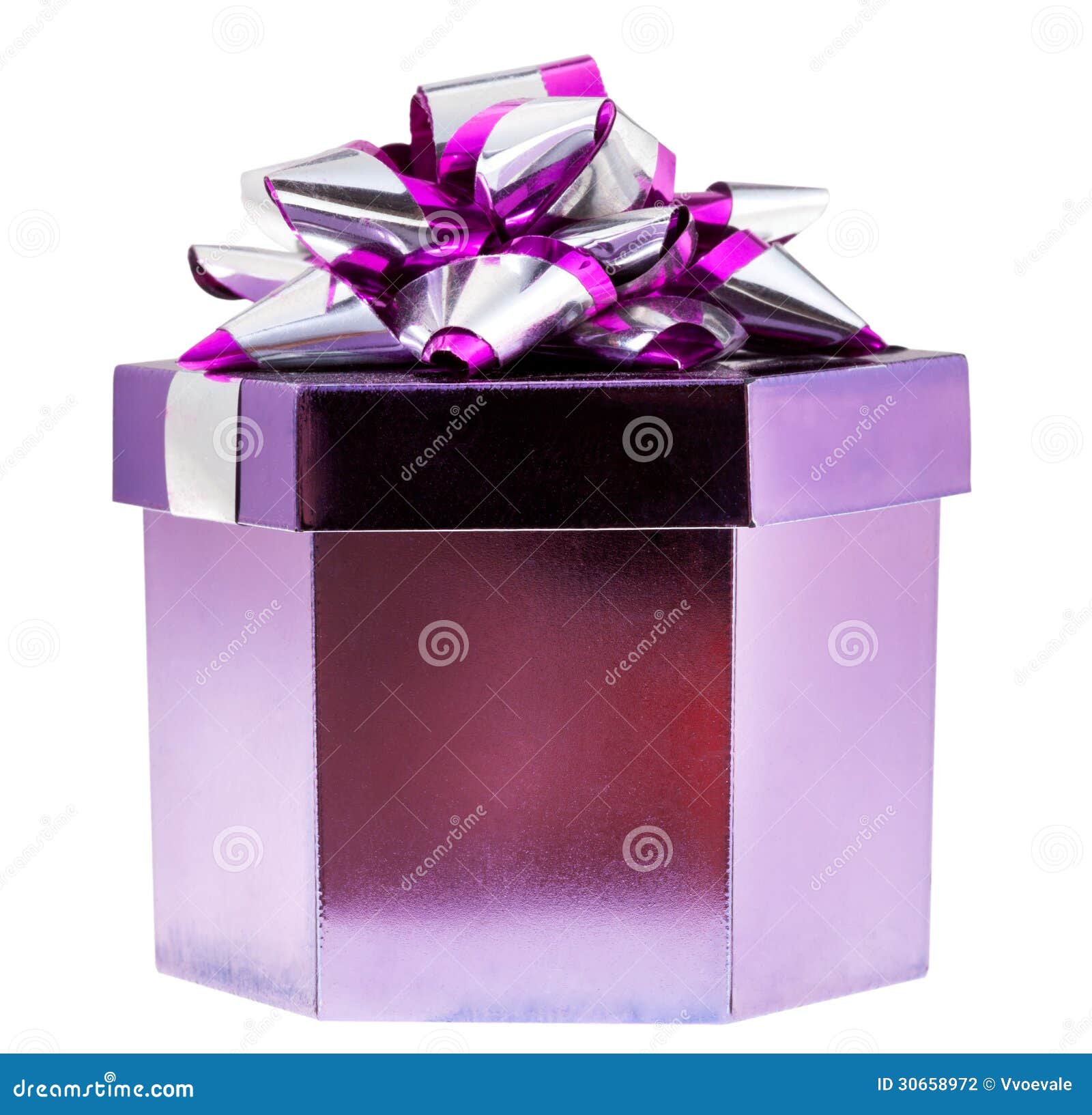 Shining purple gift box stock photo. Image of knot, pack - 30658972