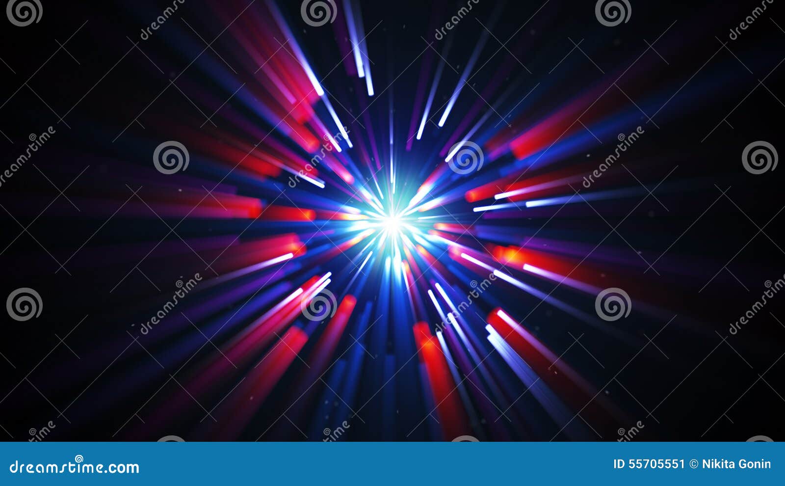 Shining Radial Lights Abstract Background Stock Illustration ...