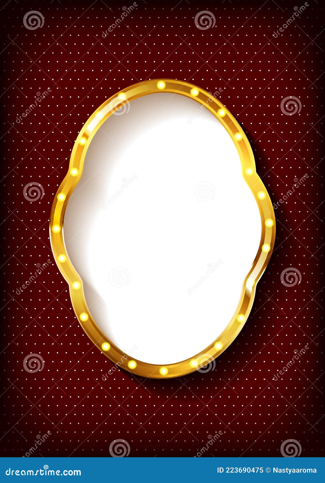 Shining retro light banner stock vector. Illustration of decoration ...