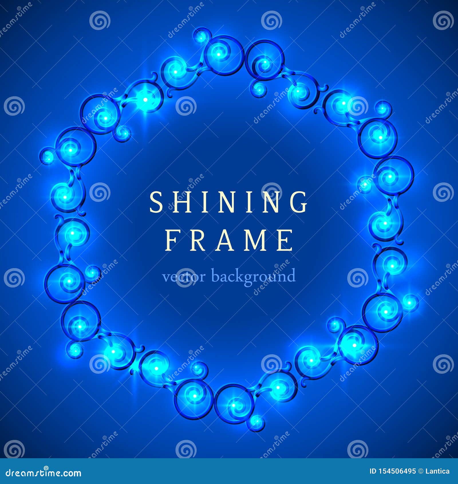 Shining Retro Circle Banner Stock Illustration - Illustration of ...