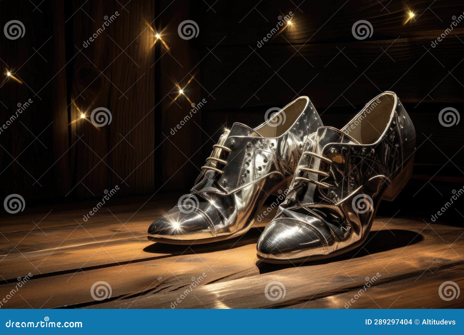 Shining Shoes with Mirror Reflection Showing the Polish Effect Stock ...