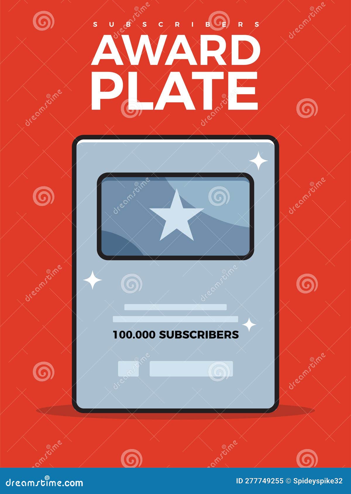 The Shining Silver Plate. Isolated Vector Illustration Stock ...