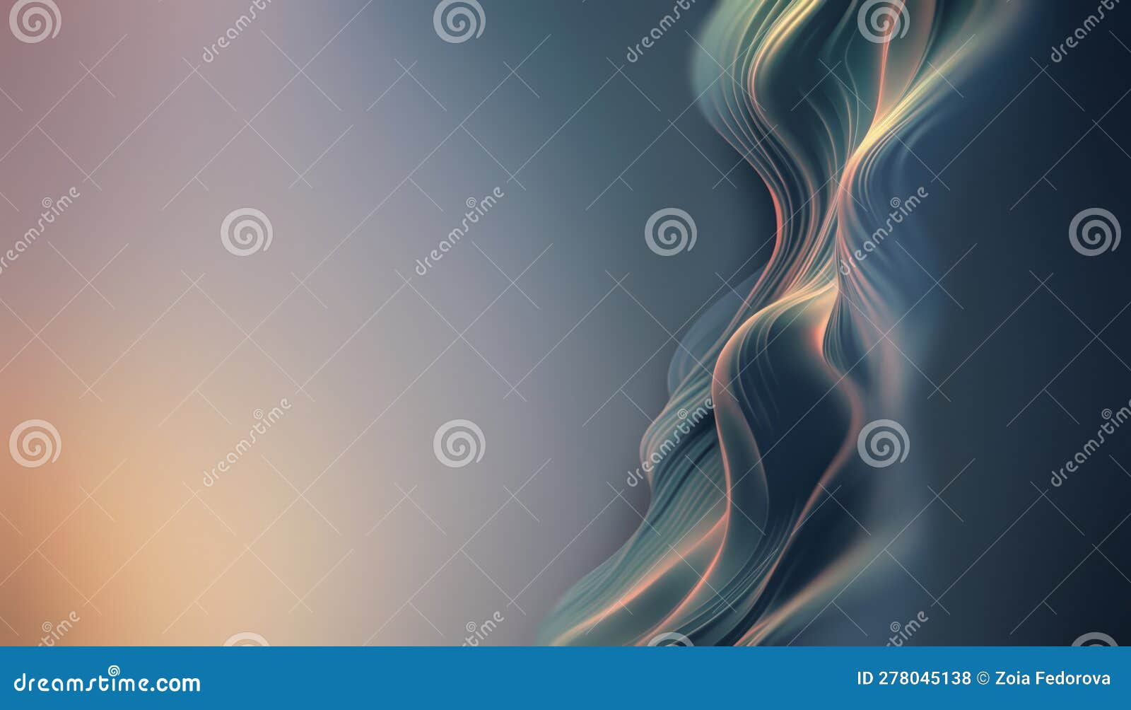 Shining Smooth Waves Background Stock Illustration - Illustration of ...