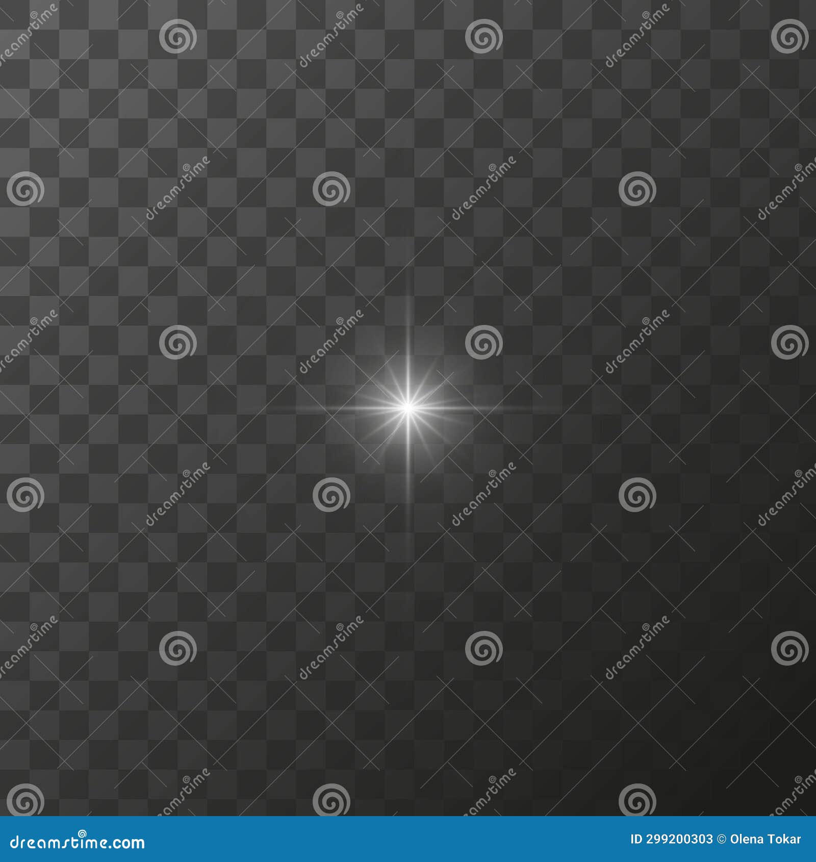 Shining Star Light Rays Glowing Particles. Vector Special Effect on a ...