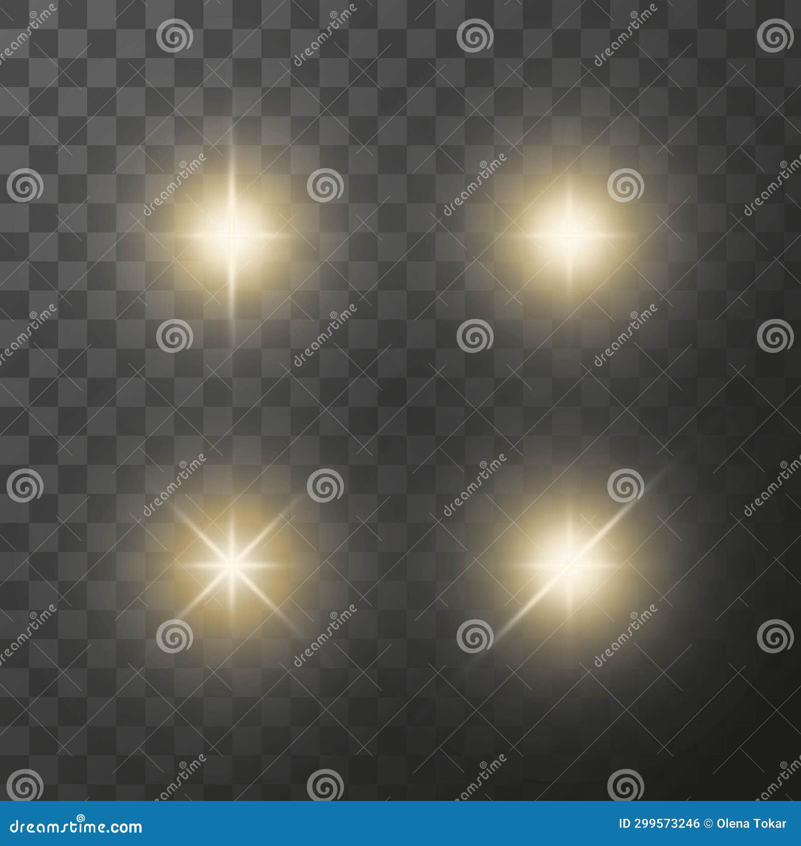 Shining Star Light Rays Glowing Particles. Vector Special Effect on a ...