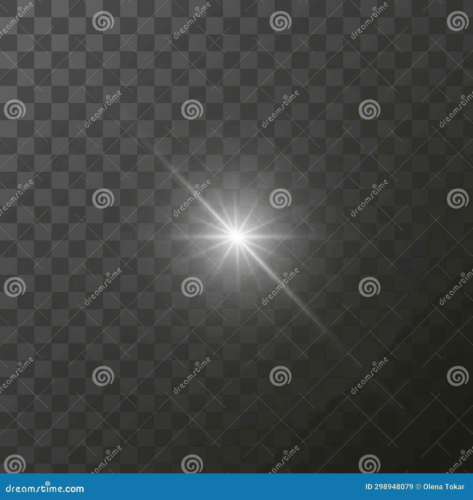 Shining Star Light Rays Glowing Particles. Vector Special Effect on a ...