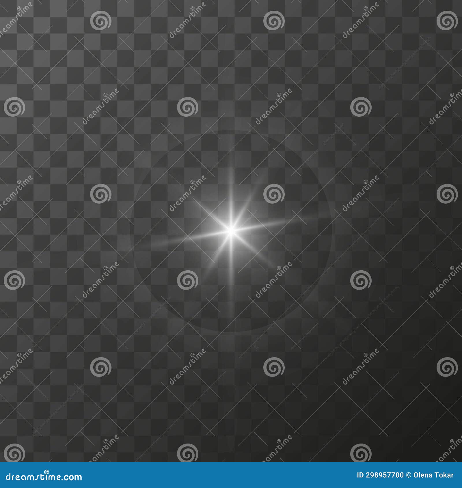Shining Star Light Rays Glowing Particles. Vector Special Effect on a ...